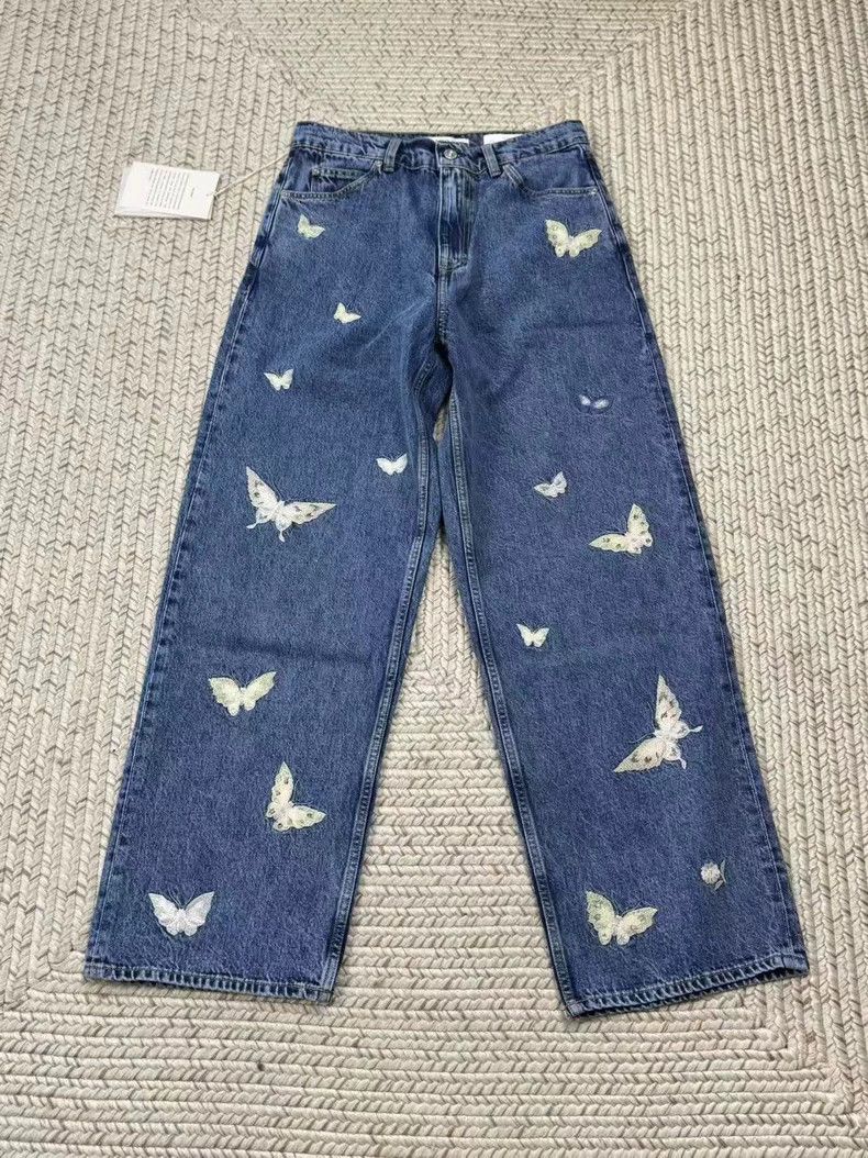 Our Legacy Our Legacy Butterfly Embroidered Denim Pants-dmc | Grailed