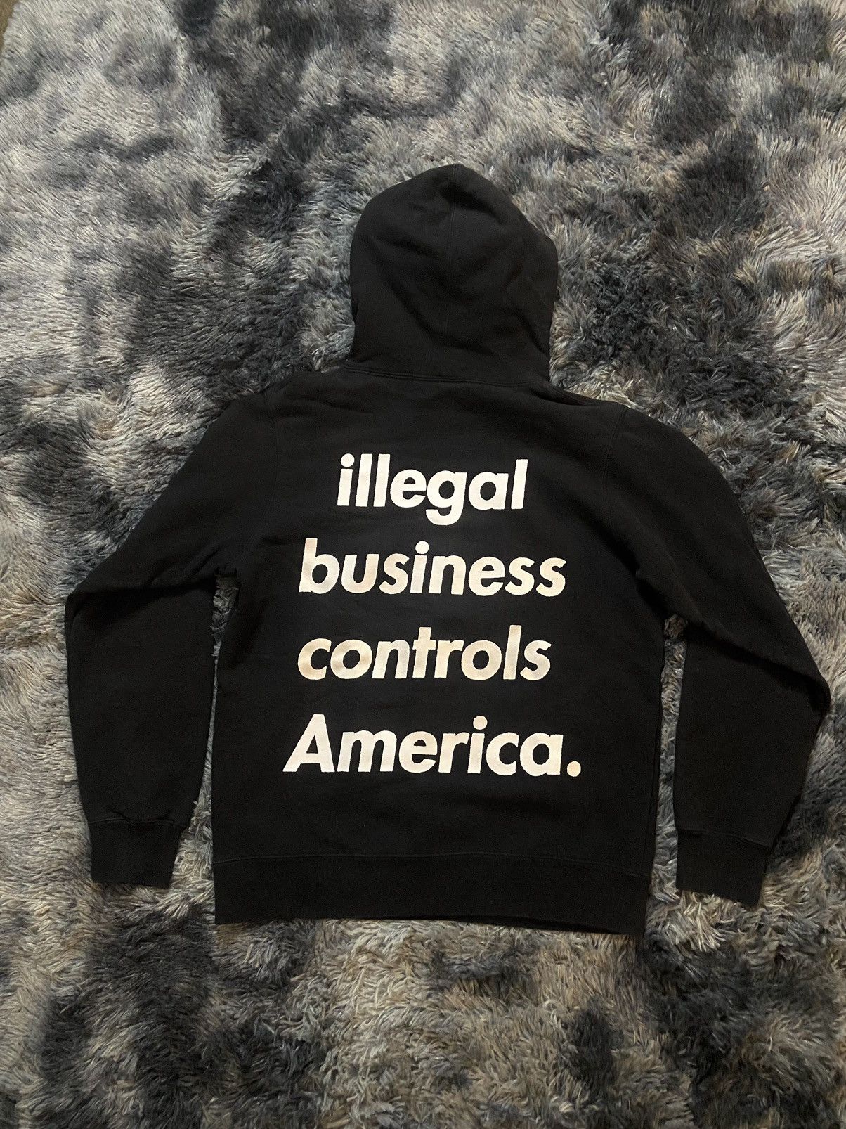 Supreme Supreme Illegal Business Controls America IBCA Hoodie Black ...