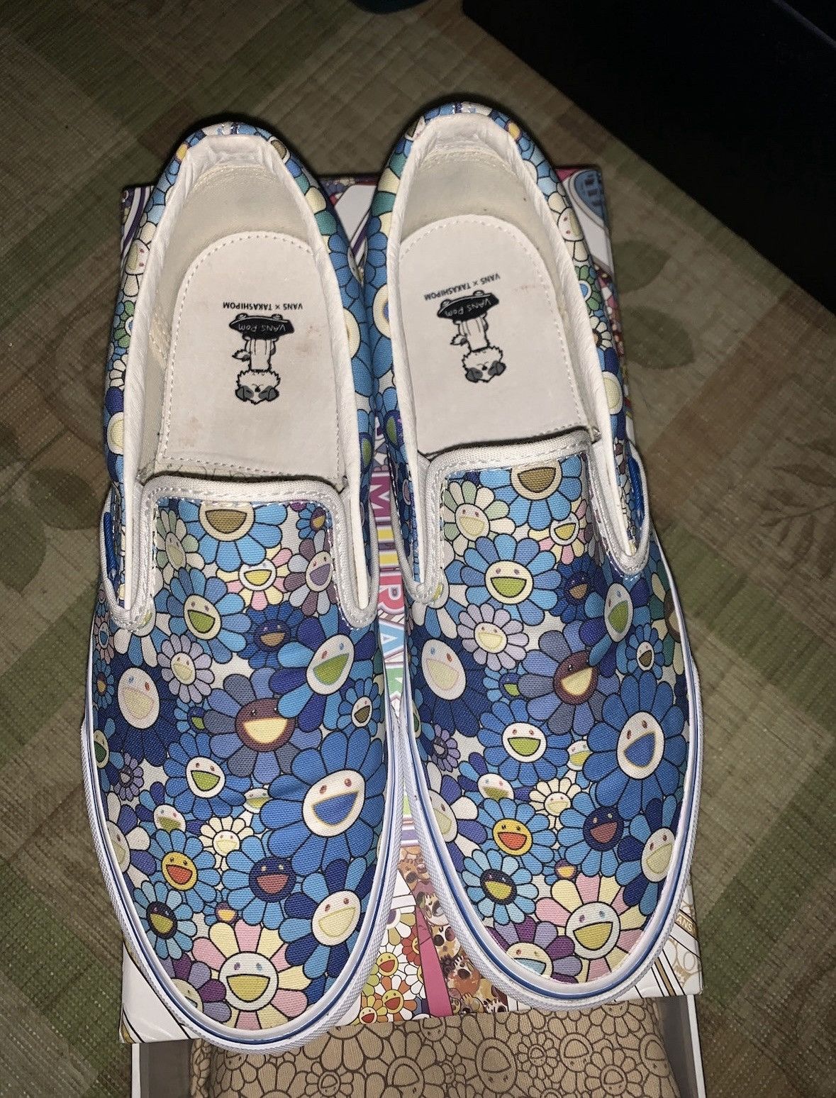 Takashi Murakami × Vans Takashi Murakami x Vans Classic Slip-on Blue ...