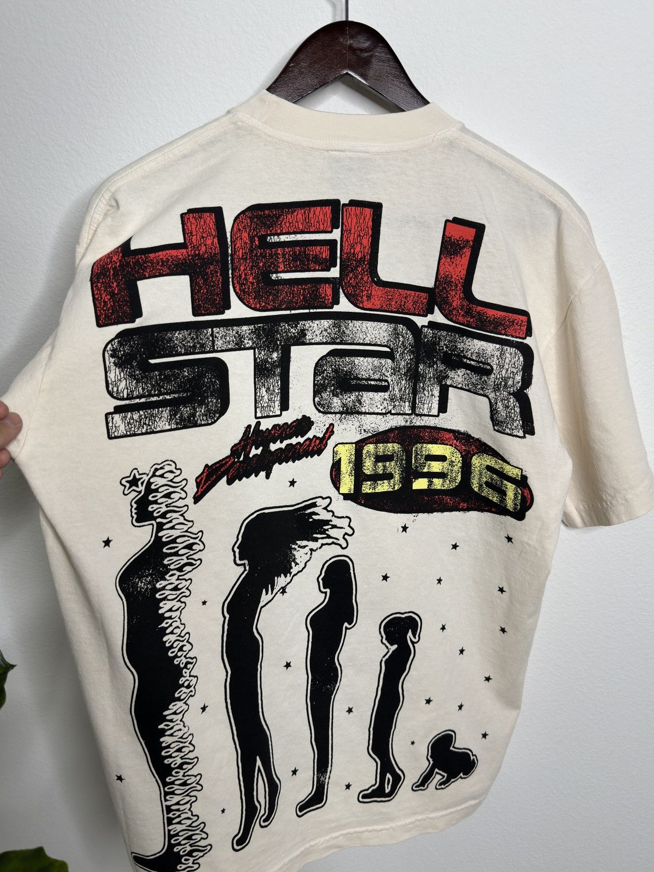 HELLSTAR Hellstar Studios Human Development Tee Cream | Grailed