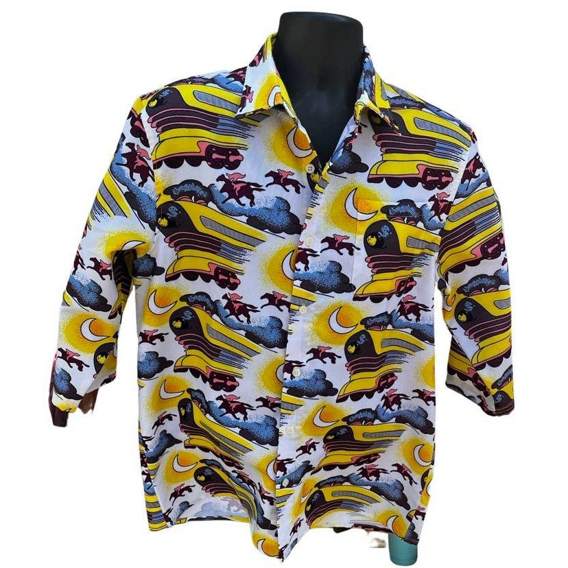 Vintage Back to the Future Doc Brown Train Shirt Size Large | Grailed