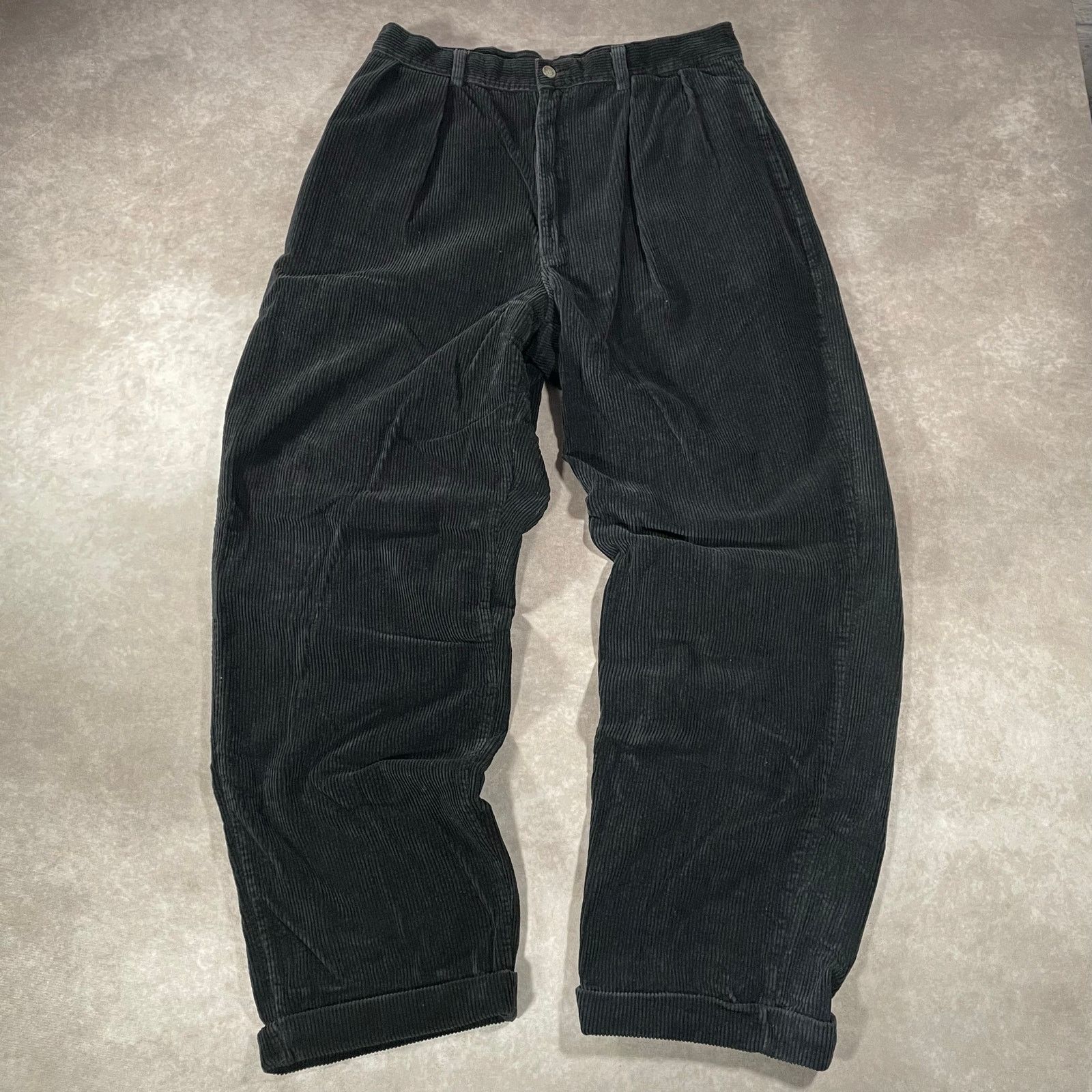 Fubu × Vintage 90’s Old School Clothing Cozy Black Corduroy Pants | Grailed