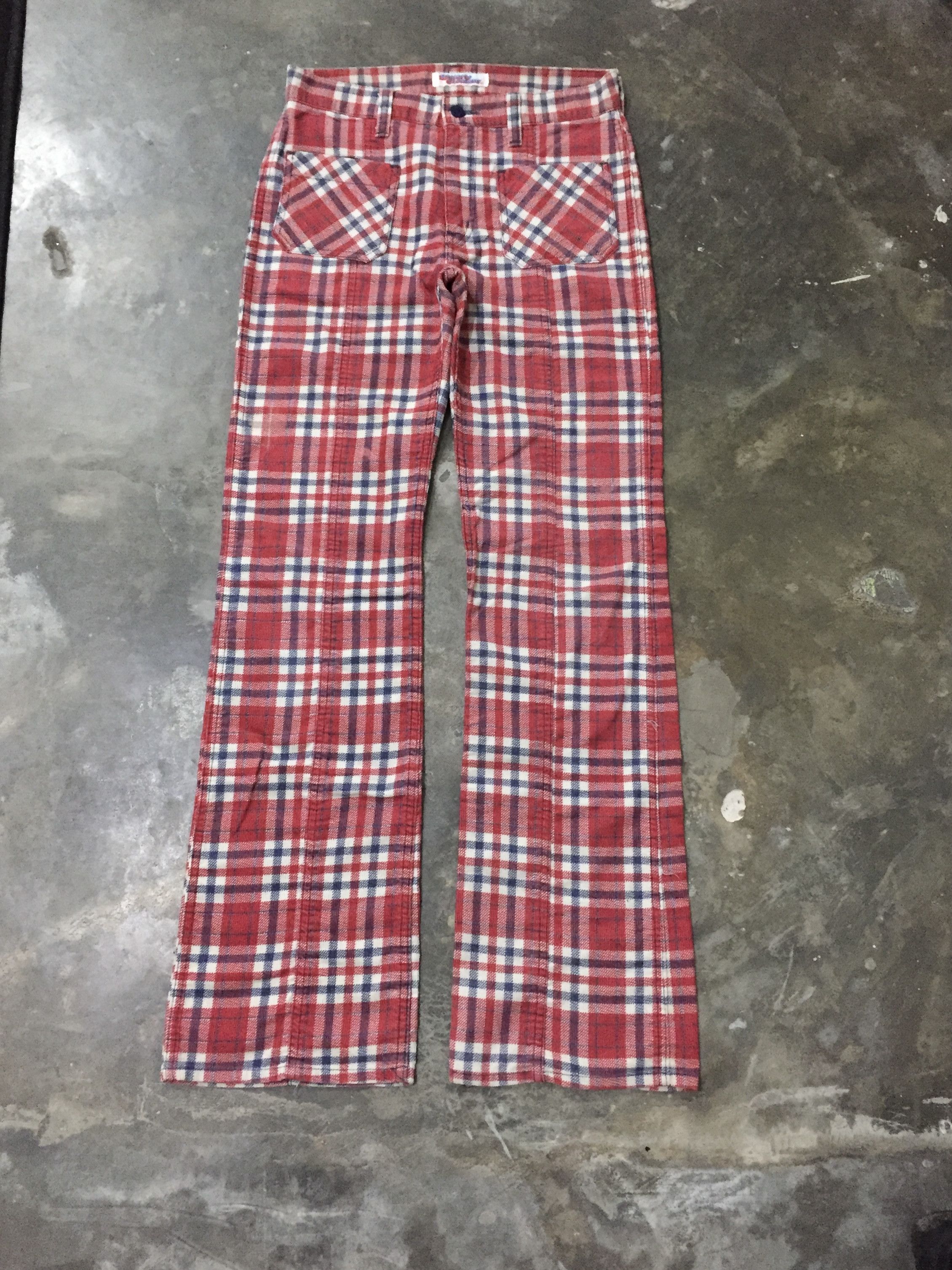 Avant Garde × Hysteric Glamour × Japanese Brand Vintage Hysteric Glamour plaid style flare pants ...