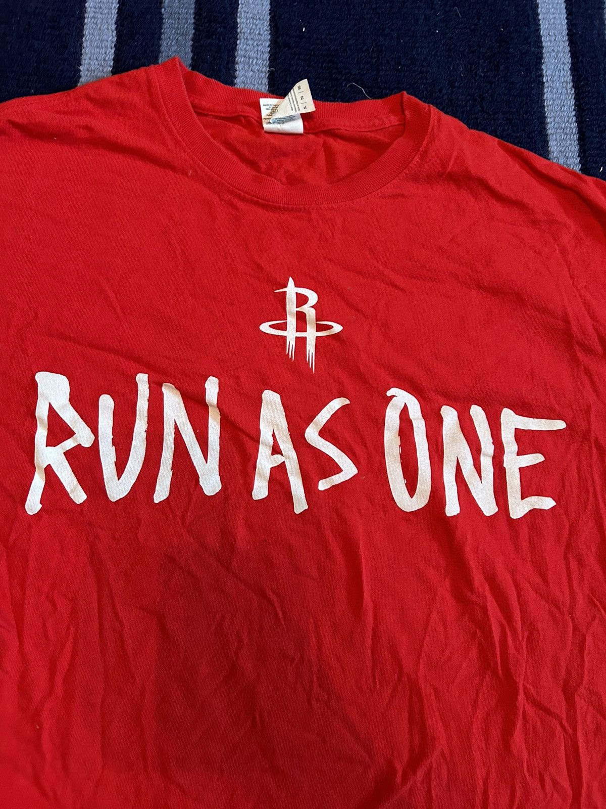 Travis Scott TRAVIS SCOTT X HOUSTON ROCKETS NBA RUN AS ONE TEE SHIRT ...