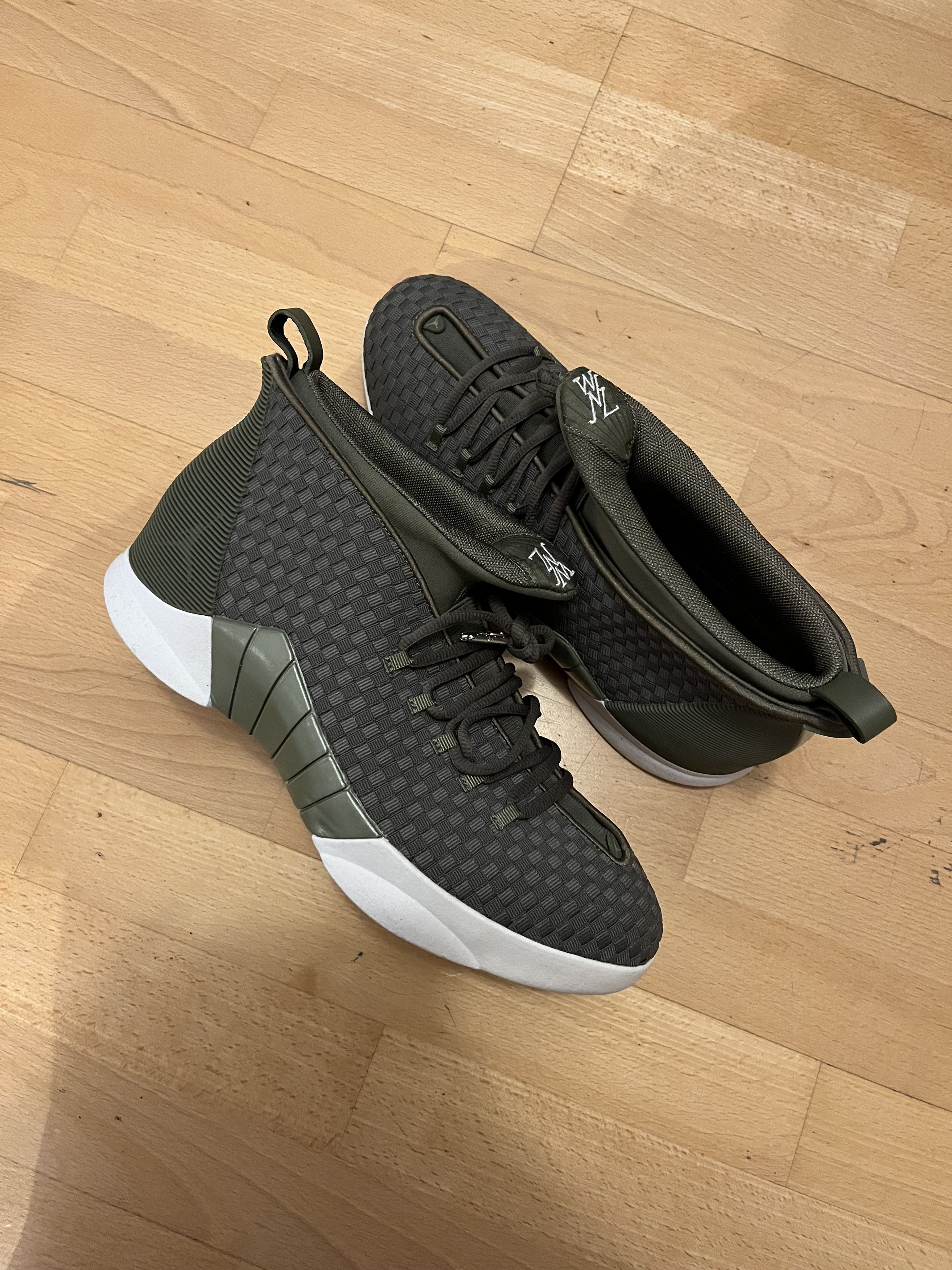 Jordan Brand Jordan 15 Retro PSNY Woven Olive | Grailed