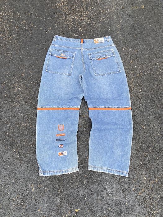 Vintage Crazy Vintage 90’s Jnco Style Patches Baggy Blue Jeans USA ...