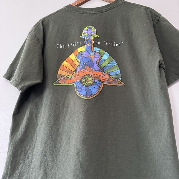 Vintage RARE VINTAGE 90s THE STRING CHEESE INCIDENT OLIVE BAND TEE ...