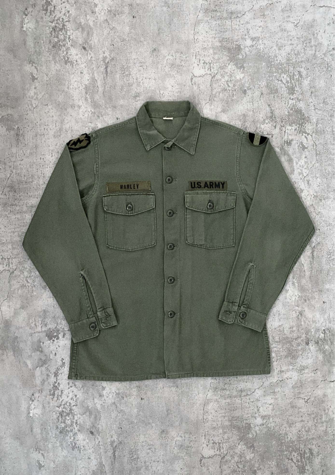 Military Vintage Military OG-107 Type III Sun Faded U.S.Army Shirt ...