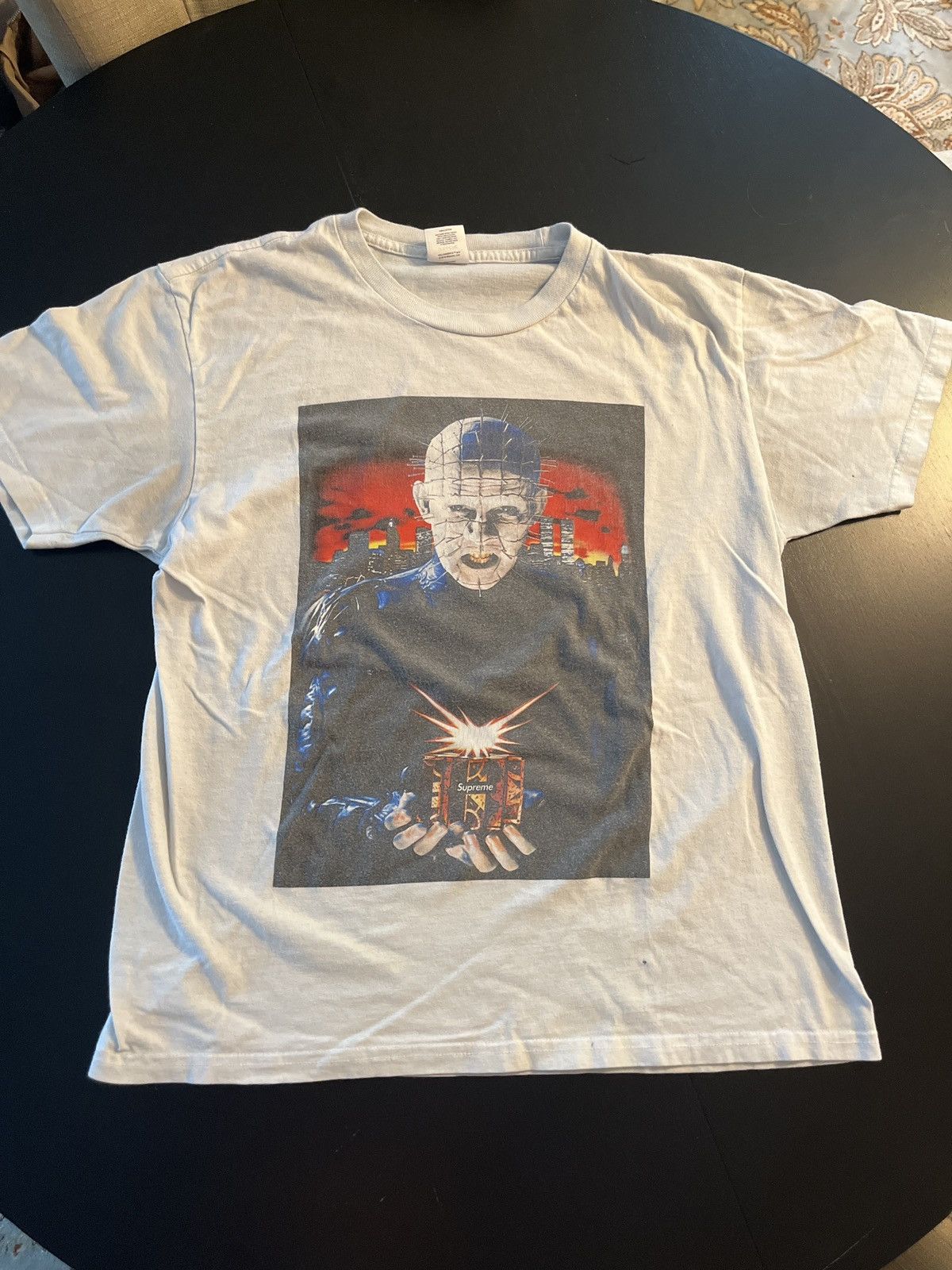 Supreme Supreme x Hellraiser “Hell on Earth” White Tee | Grailed