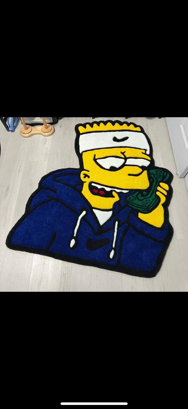 Carpet × Custom × Streetwear Bart Simpson Inspired Rug | Grailed