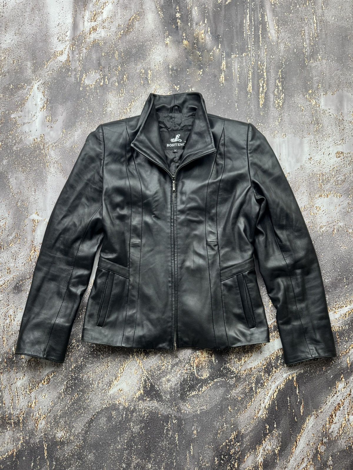 Genuine Leather × Leather Jacket × Vintage Vintage Leather Bomber ...