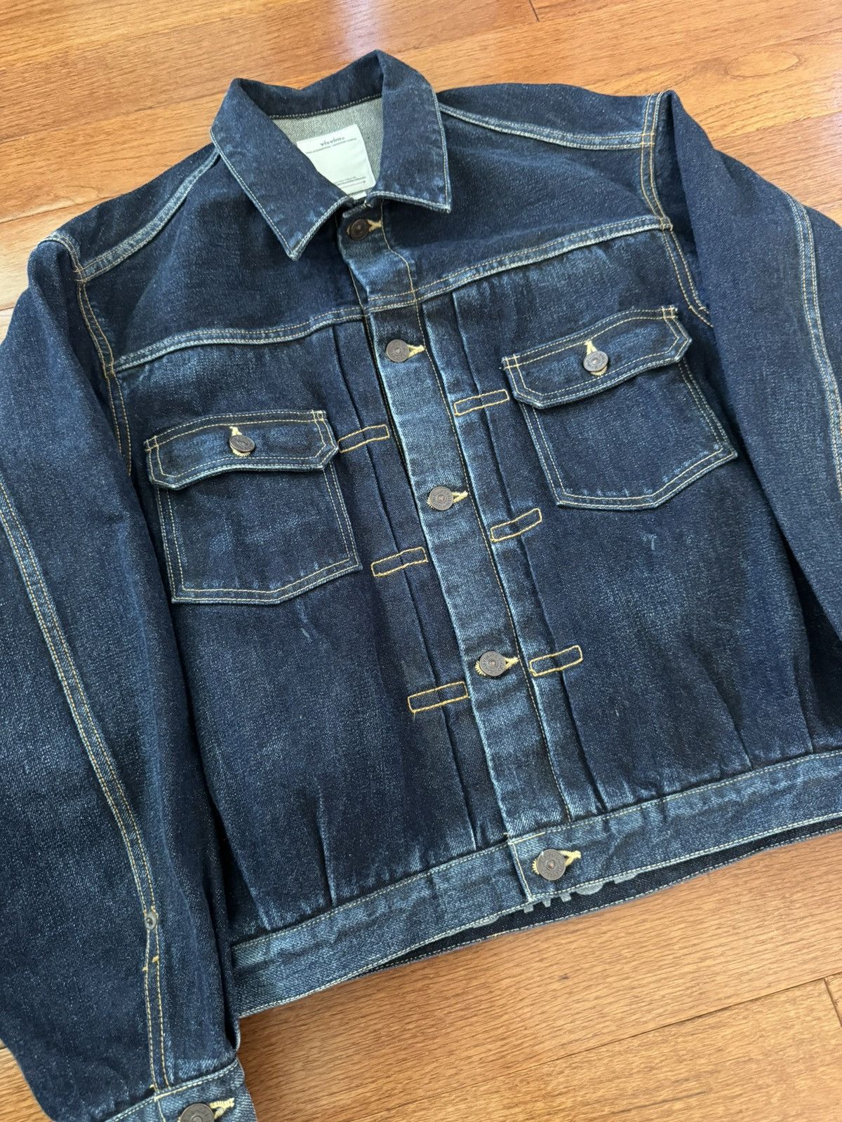 Visvim SS 101XX JKT DMGD MUD OD | Grailed