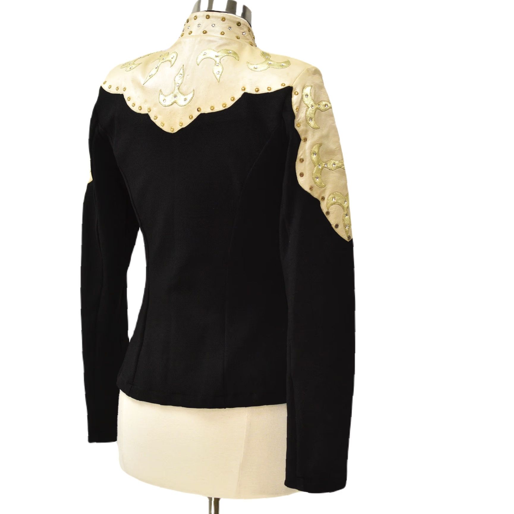 Yoke VINTAGE Natural Born Winner Western Jacket Womens Small Ivory ...