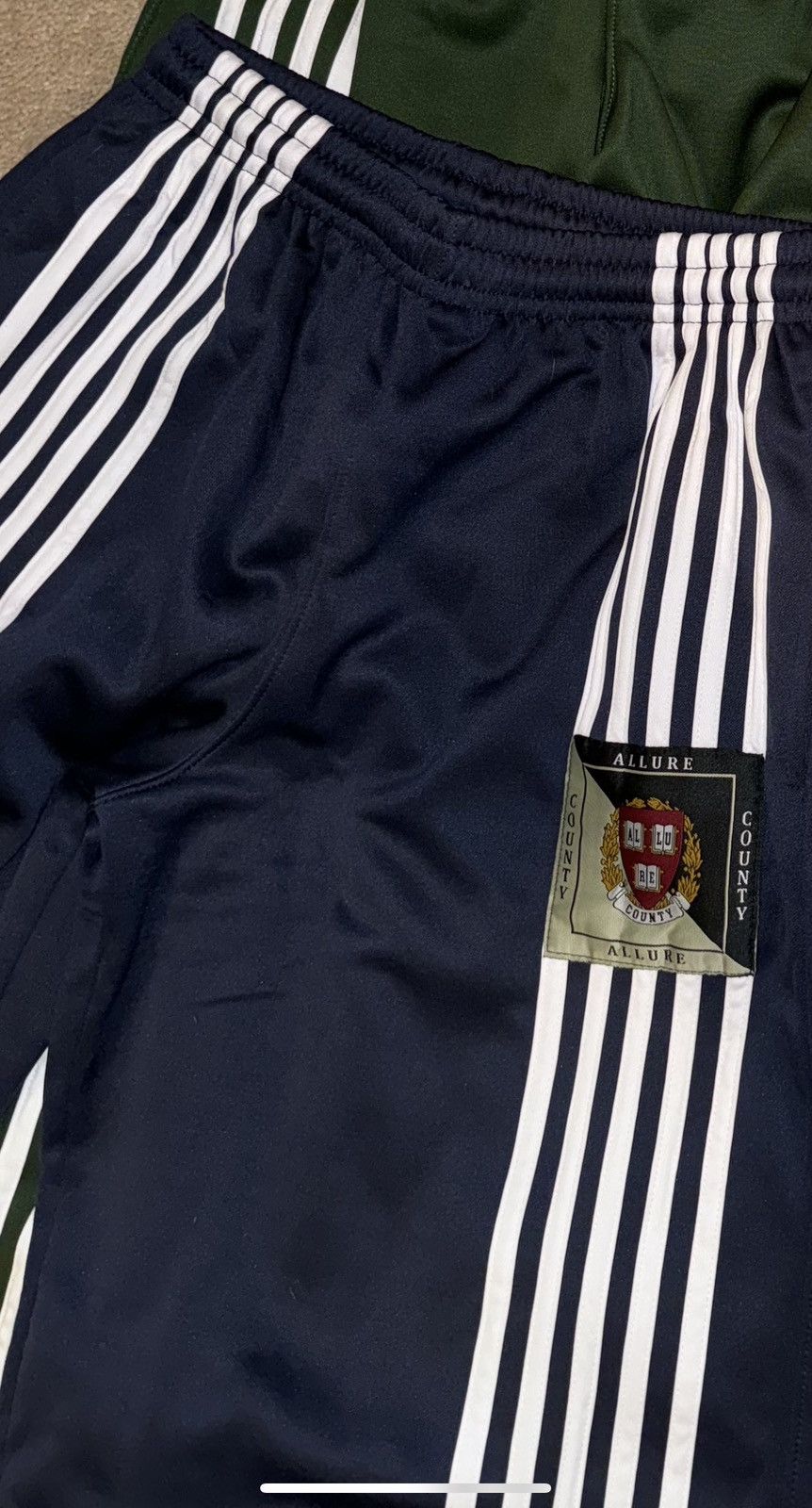 Streetwear Allure County Track Pants Navy | Grailed