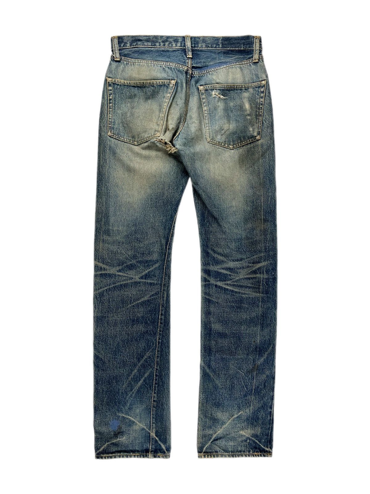 Undercover SS06 Undercover “T” Chuuut Embroidered Mudwash Denim Jeans ...