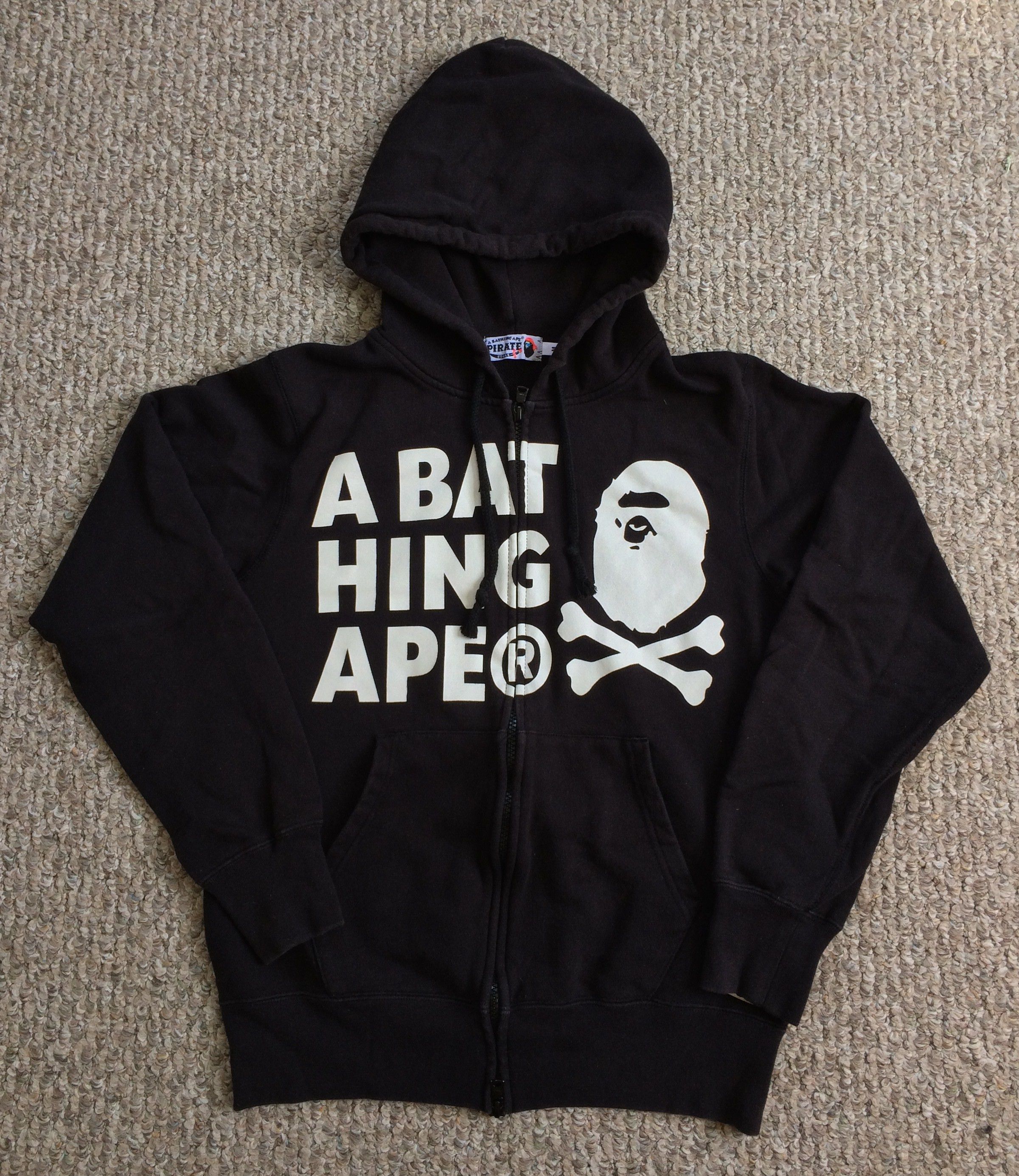Bape Bape Pirate Store Exclusive Logo Hoodie | Grailed