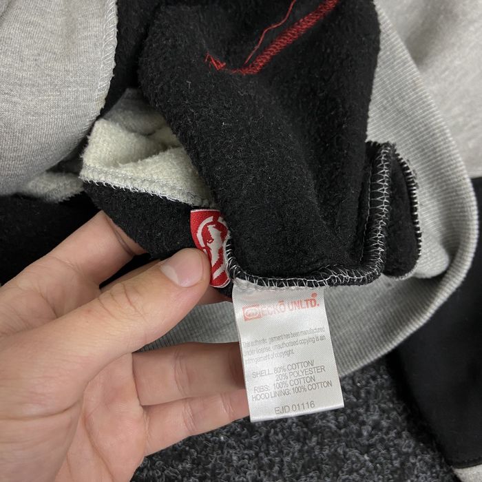 Vintage ECKO UNLTD VINTAGE Y2K BIG EMBROIDERED LOGO ZIP UP HOODIE | Grailed
