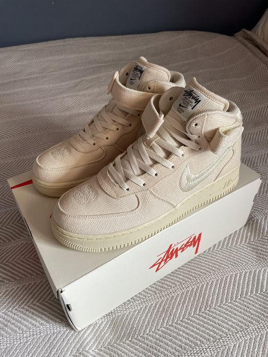 Nike Nike Stussy Hemp Air Force 1 Mid 2022 Fossil | Grailed