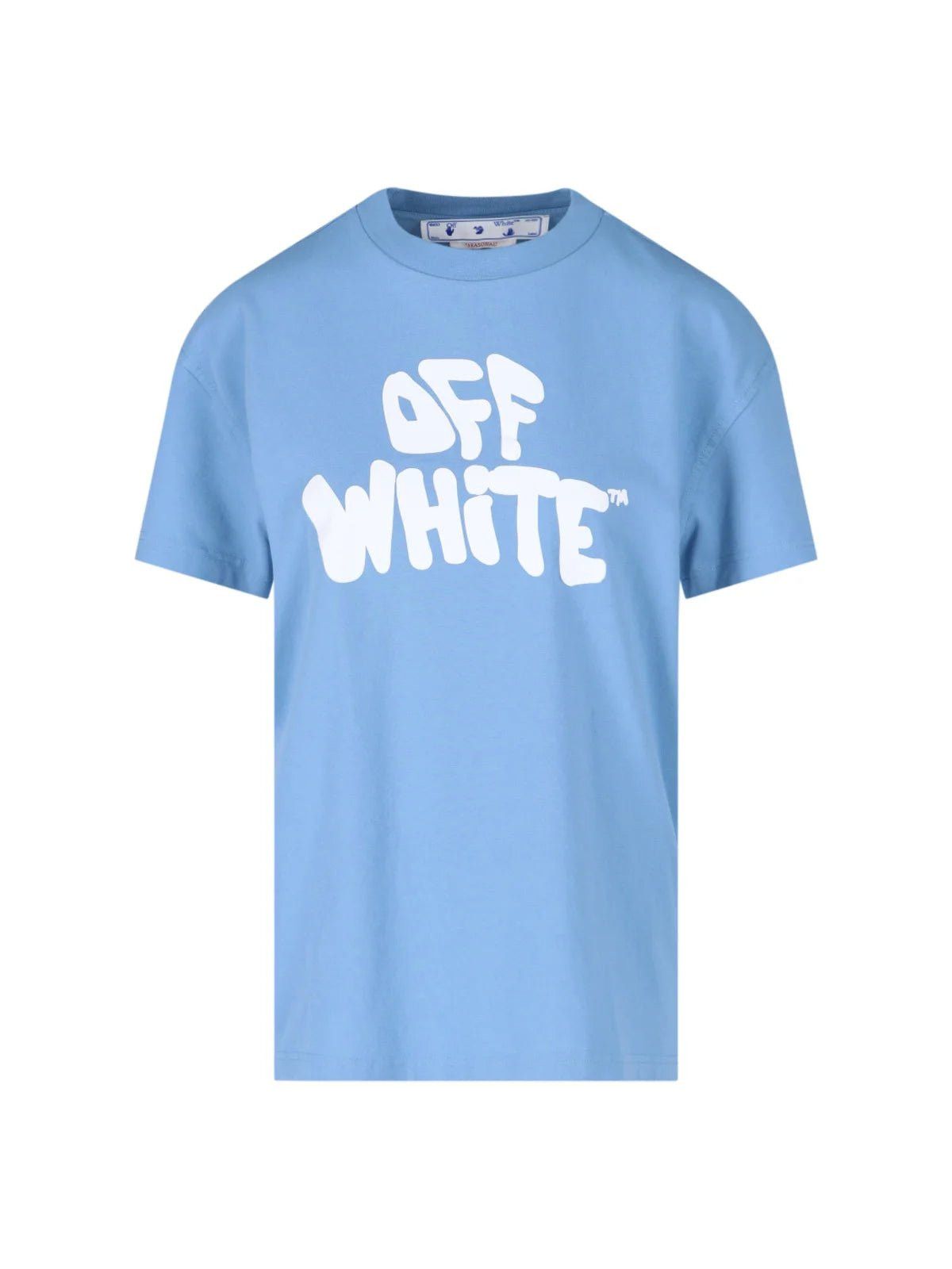 Off-White Off-White Sky Blue Logo T-Shirt | Grailed