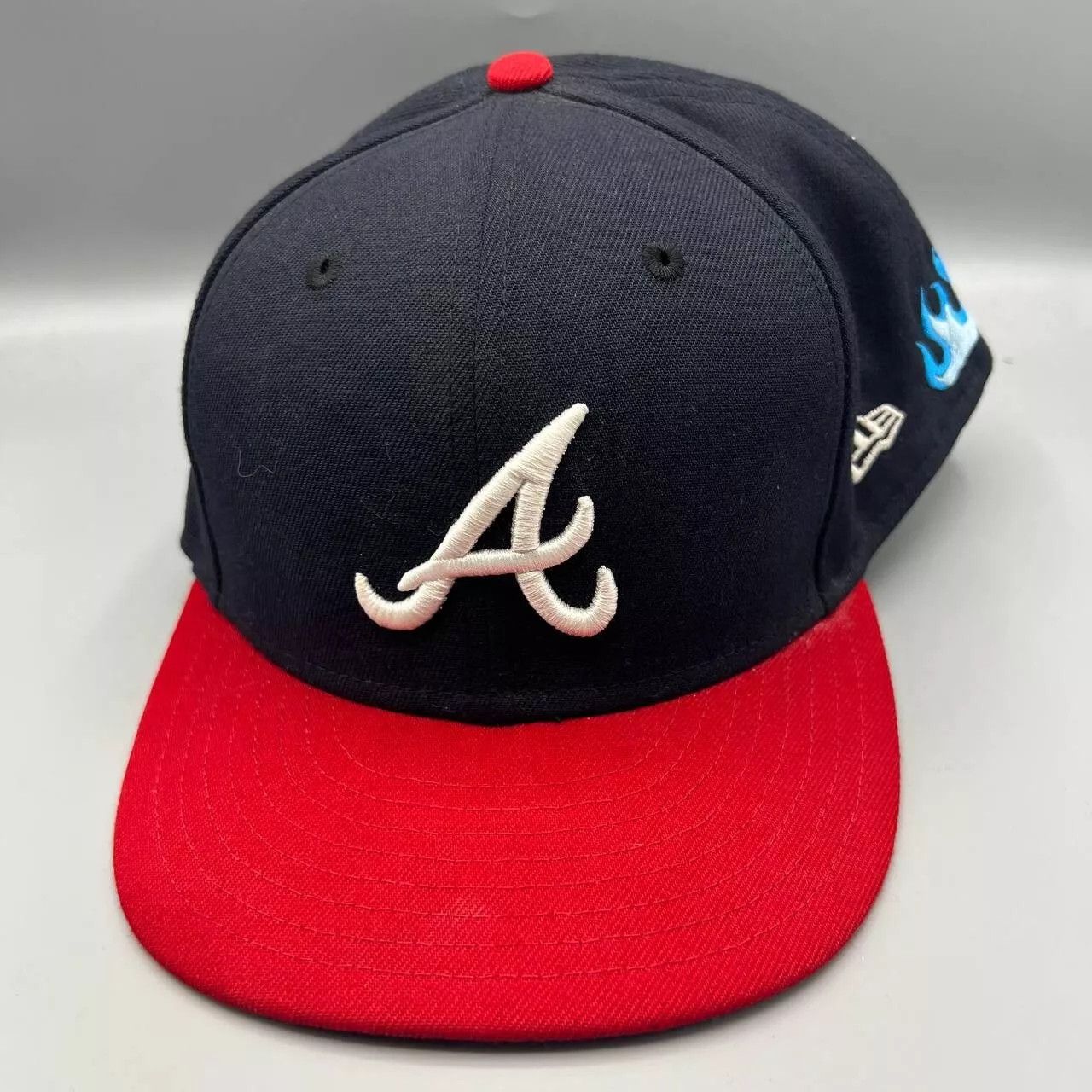 New Era Atlanta Braves Hat Men 8 59Fifty New Era MLB Fitted Cap | Grailed