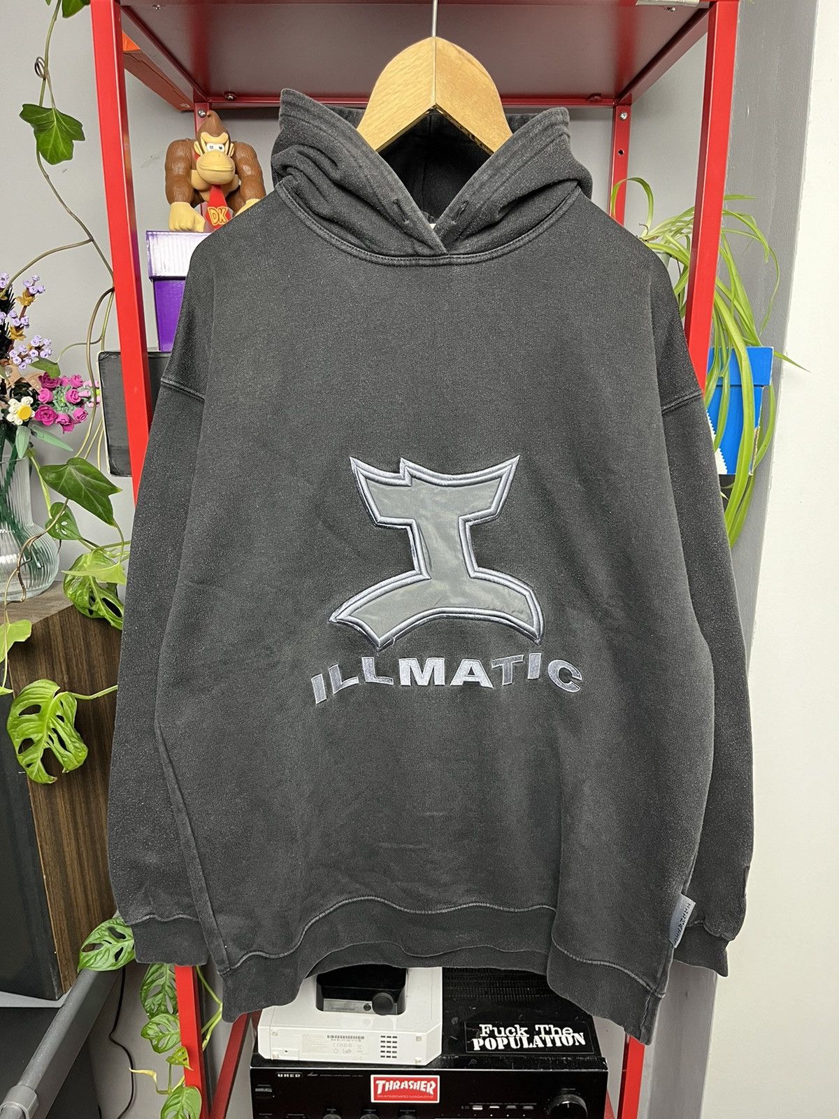 Vintage × Wu-Tang Clan Vintage 90s Illmatic designz Nas embroidered logo hoodie | Grailed