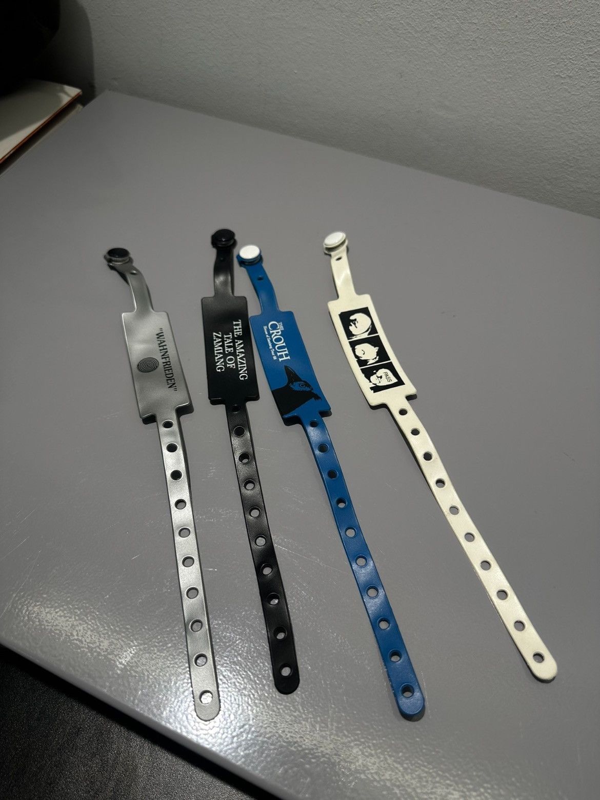 Undercover White undercover 06ss showroom pass bracelet | Grailed