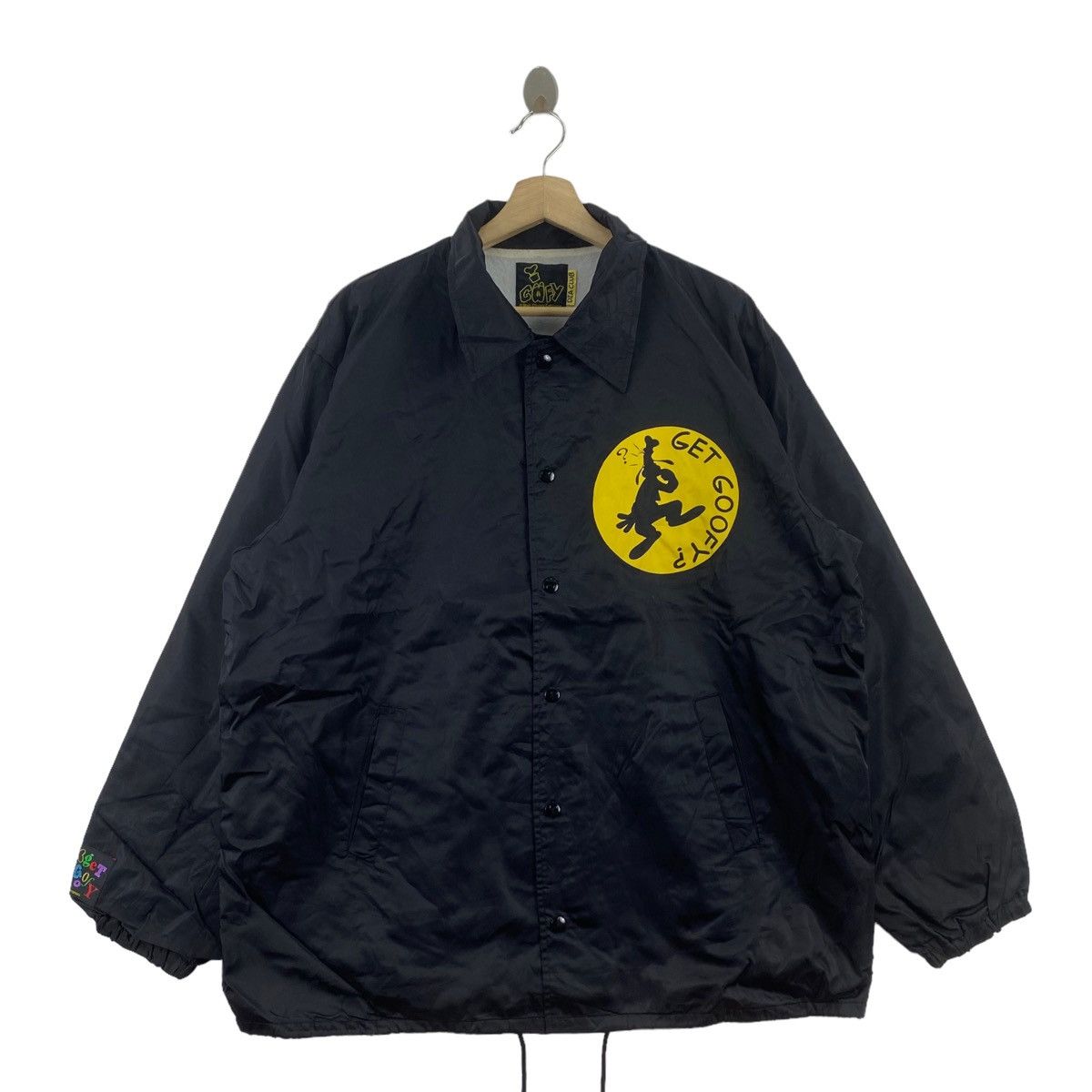Coach × Disney × Varsity Jacket GOOFY DISNEY Animation Series Big Print ...