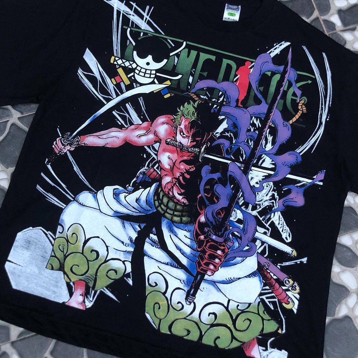 Japanese Brand × One Piece × Vintage Roronoa Zoro One Piece Bootleg ...