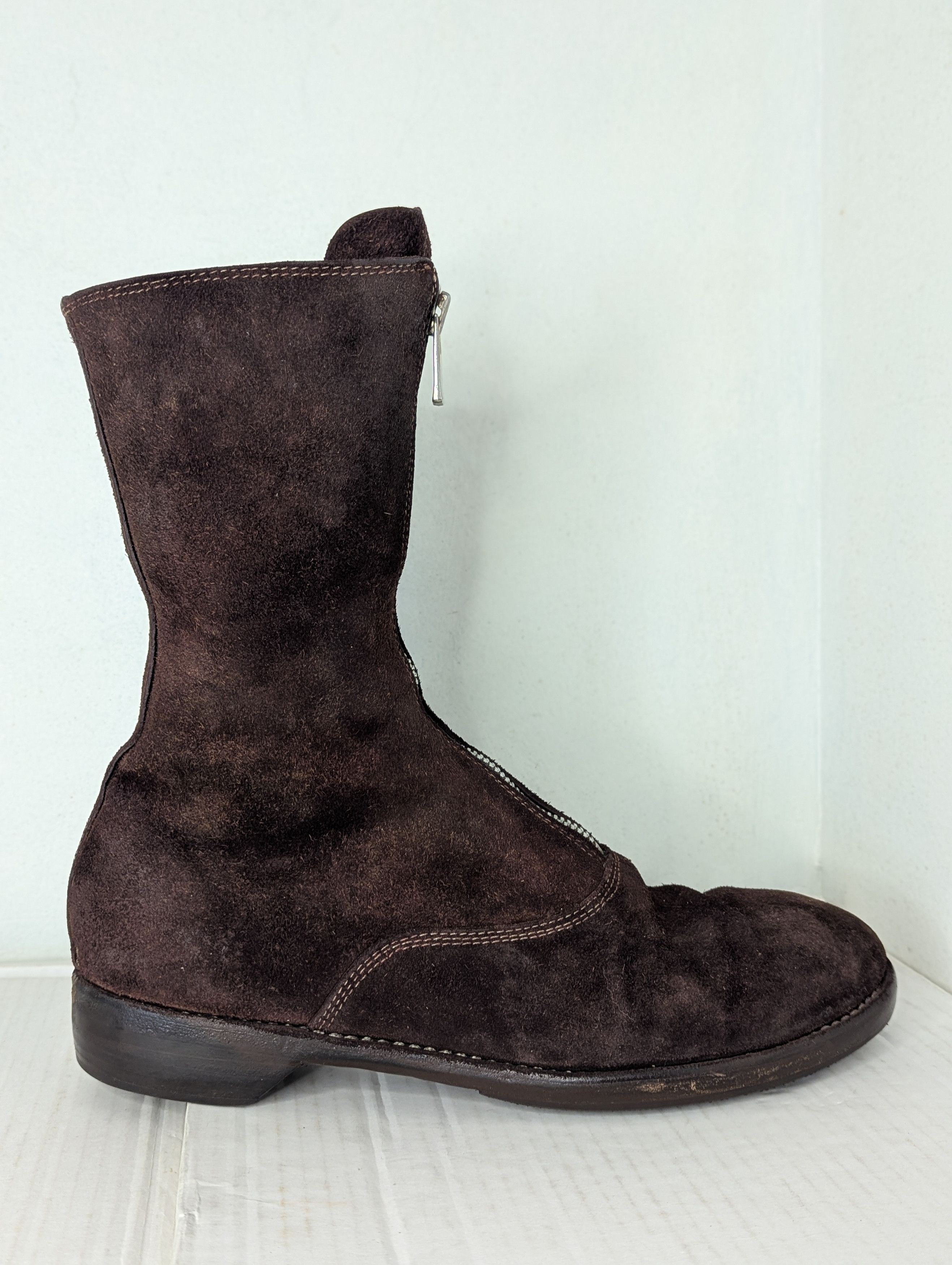 Guidi Guidi 310 Front-zip Reverse Leather Boots | Grailed