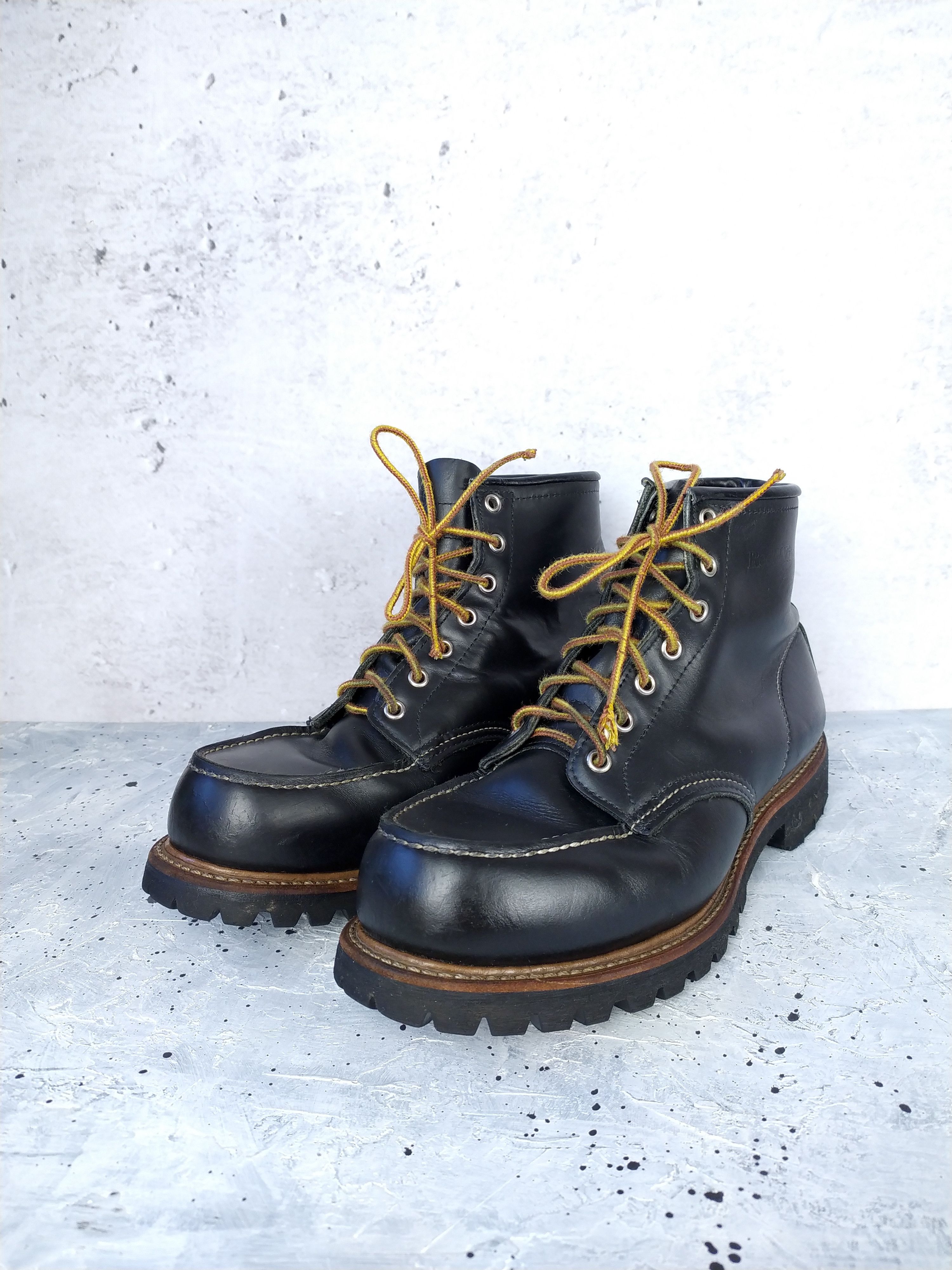 Red Wing Red Wing - vintage moc toe vibram shoes | Grailed