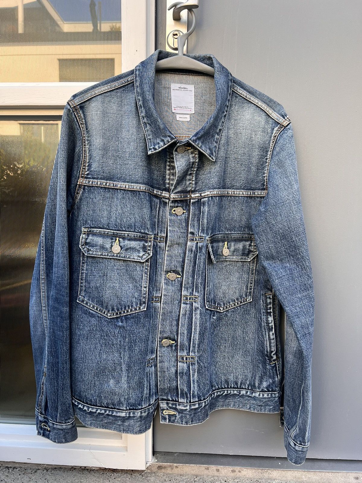 Visvim Social Sculpture 101 Denim Jacket Damaged | Grailed