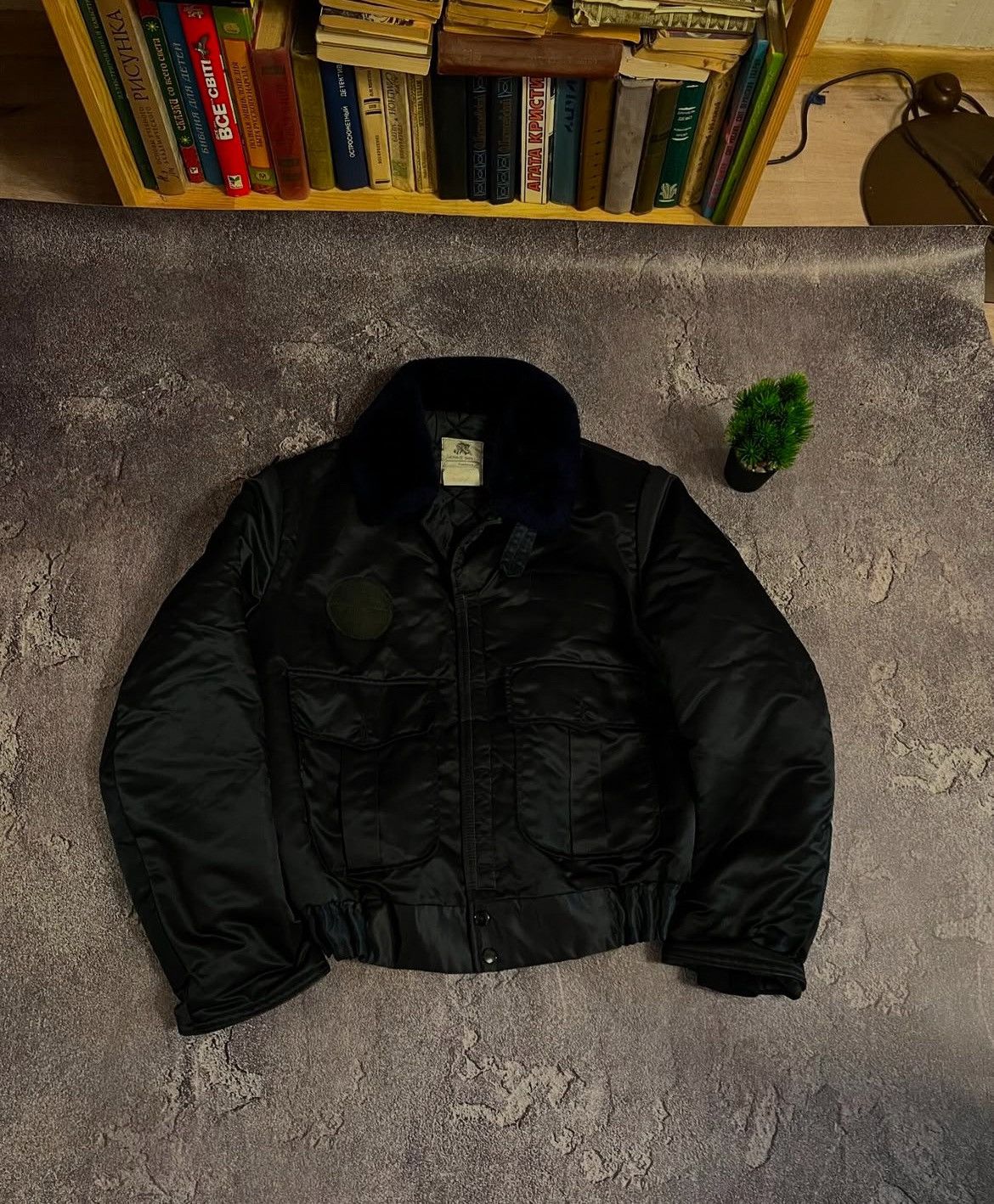 Bomber Jacket × Streetwear × Vintage RARE police bomber tuffy jacket ...