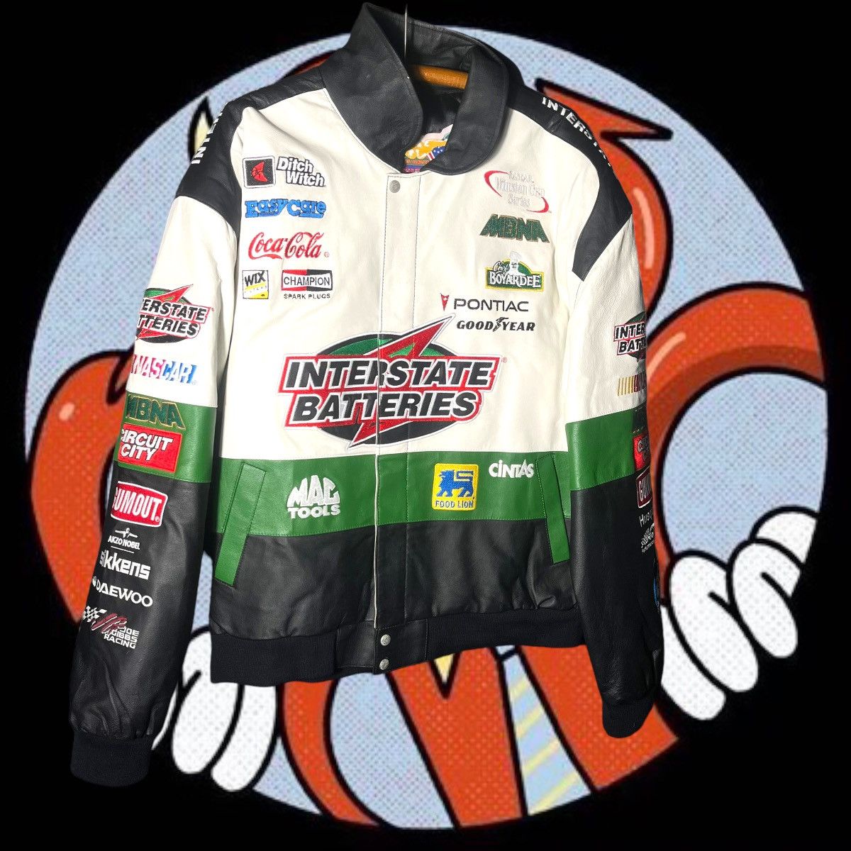 Vintage Vintage Jeff Hamilton Bobby Labonte nascar leather jacket | Grailed