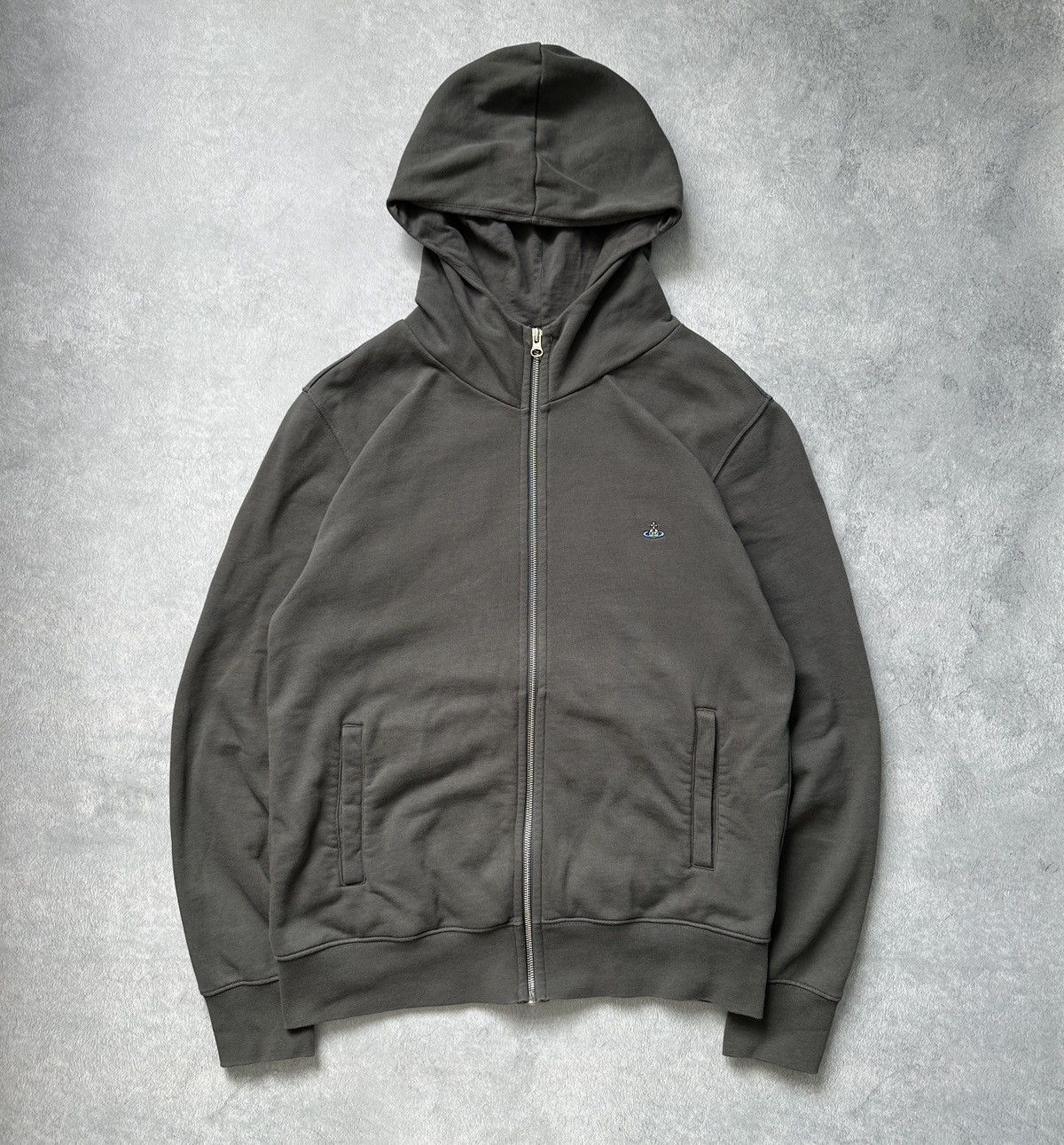 Vivienne Westwood Vivienne Westwood Grey Zip Hoodie | Grailed