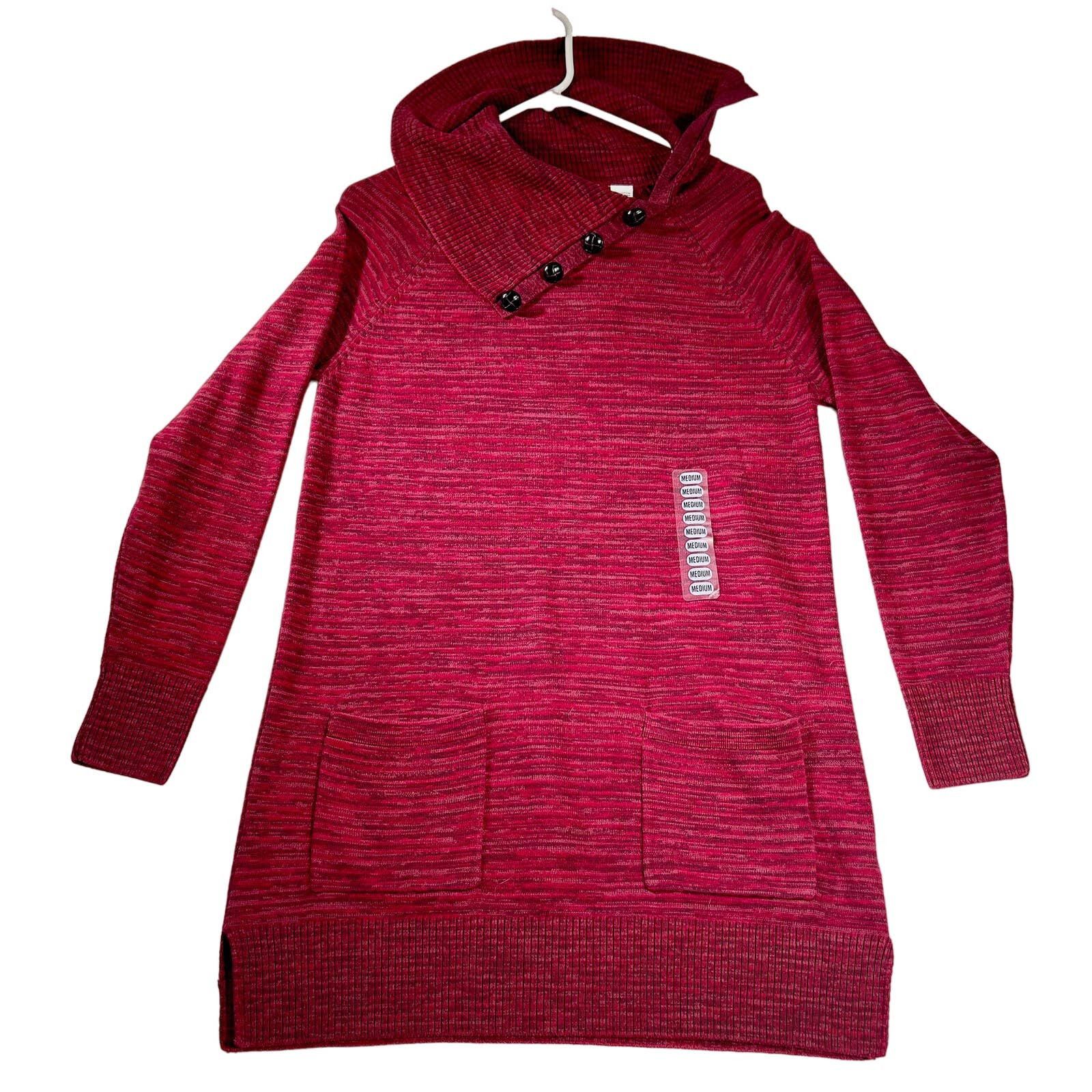 Eighty Eight Eight Eight Eight Tunic Sweater Womans Medium Berry Color ...
