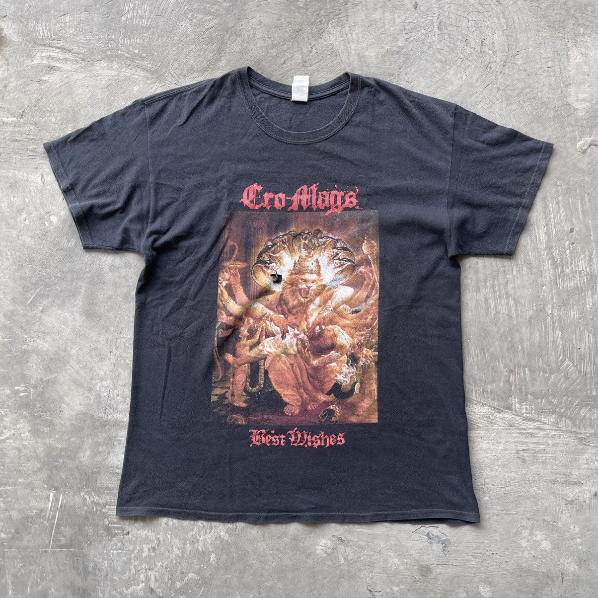 Band Tees × Vintage mid 2000s cro mags best wishes | Grailed