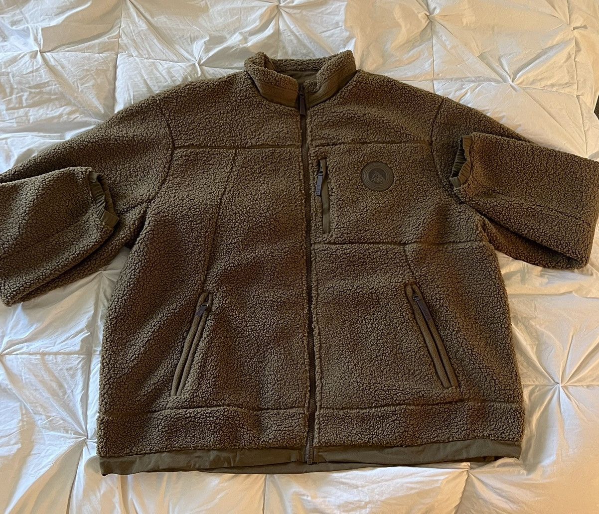 Kith KITH PINEHURST BONDED SHERPA FULL ZIP JACKET BROWN TERRA XXL | Grailed