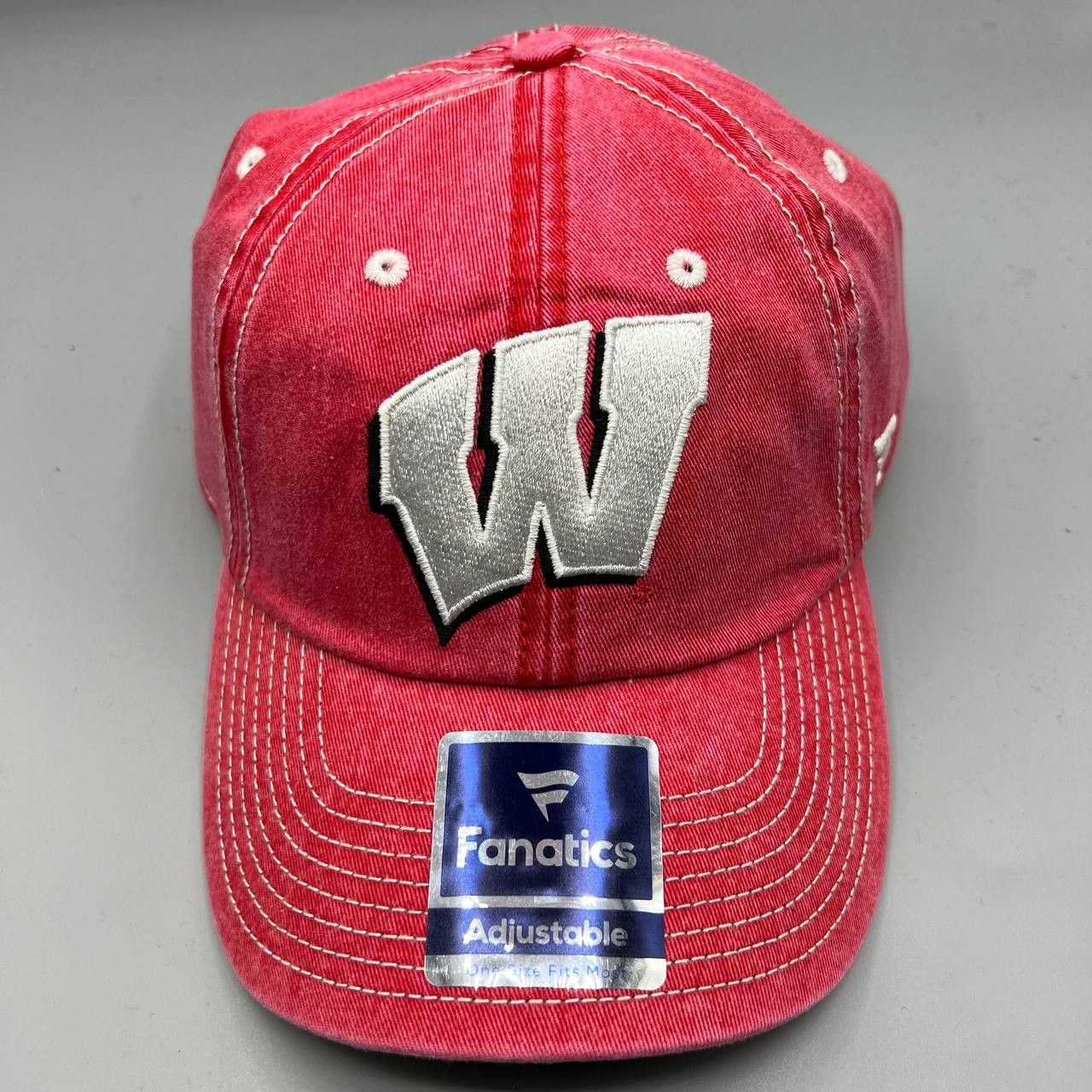 Ncaa Wisconsin Badgers Hat Fanatics Strap Back Cap Red New Men | Grailed