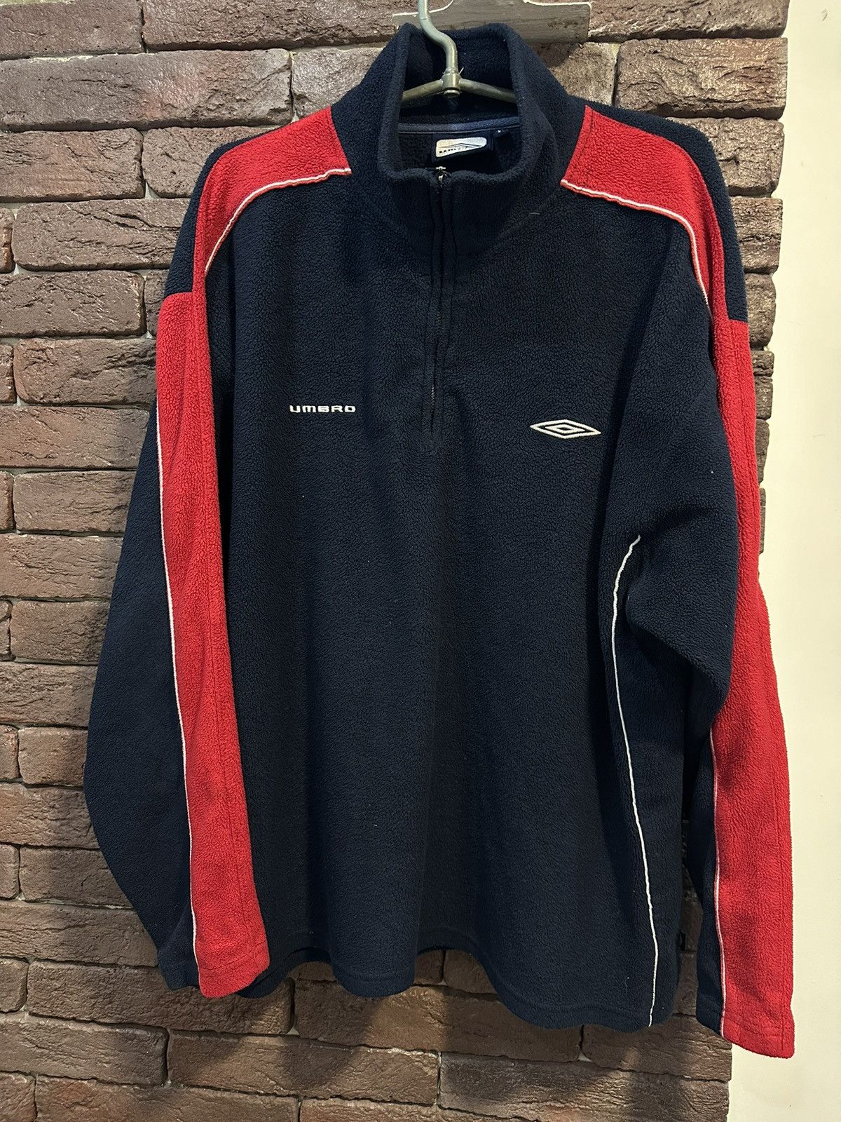 Umbro × Vintage Vintage Umbro fleece 1/4 zip sweatshirt y2k oversized ...