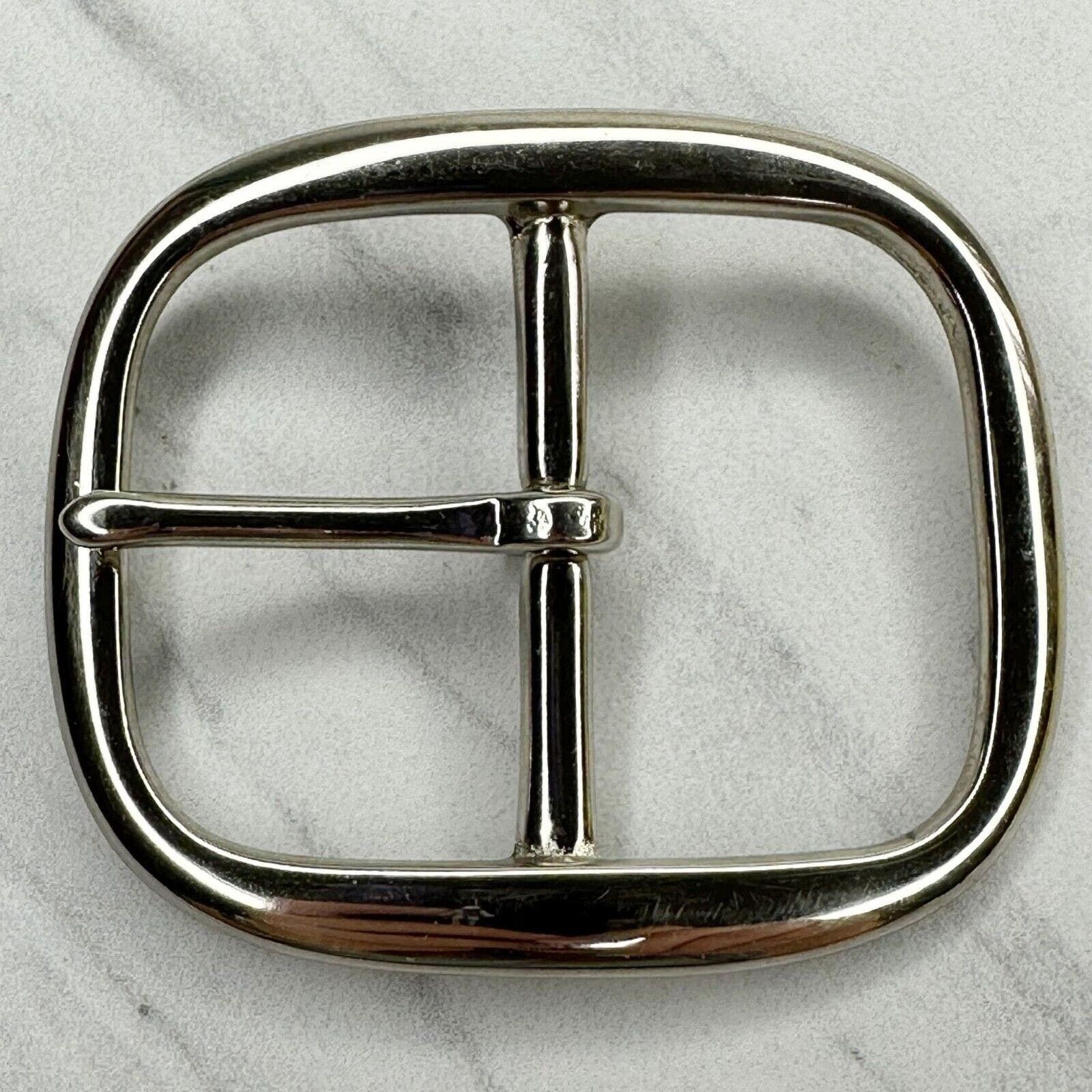 Other Vintage Solid Brass Silver Tone Simple Basic Belt Buckle | Grailed