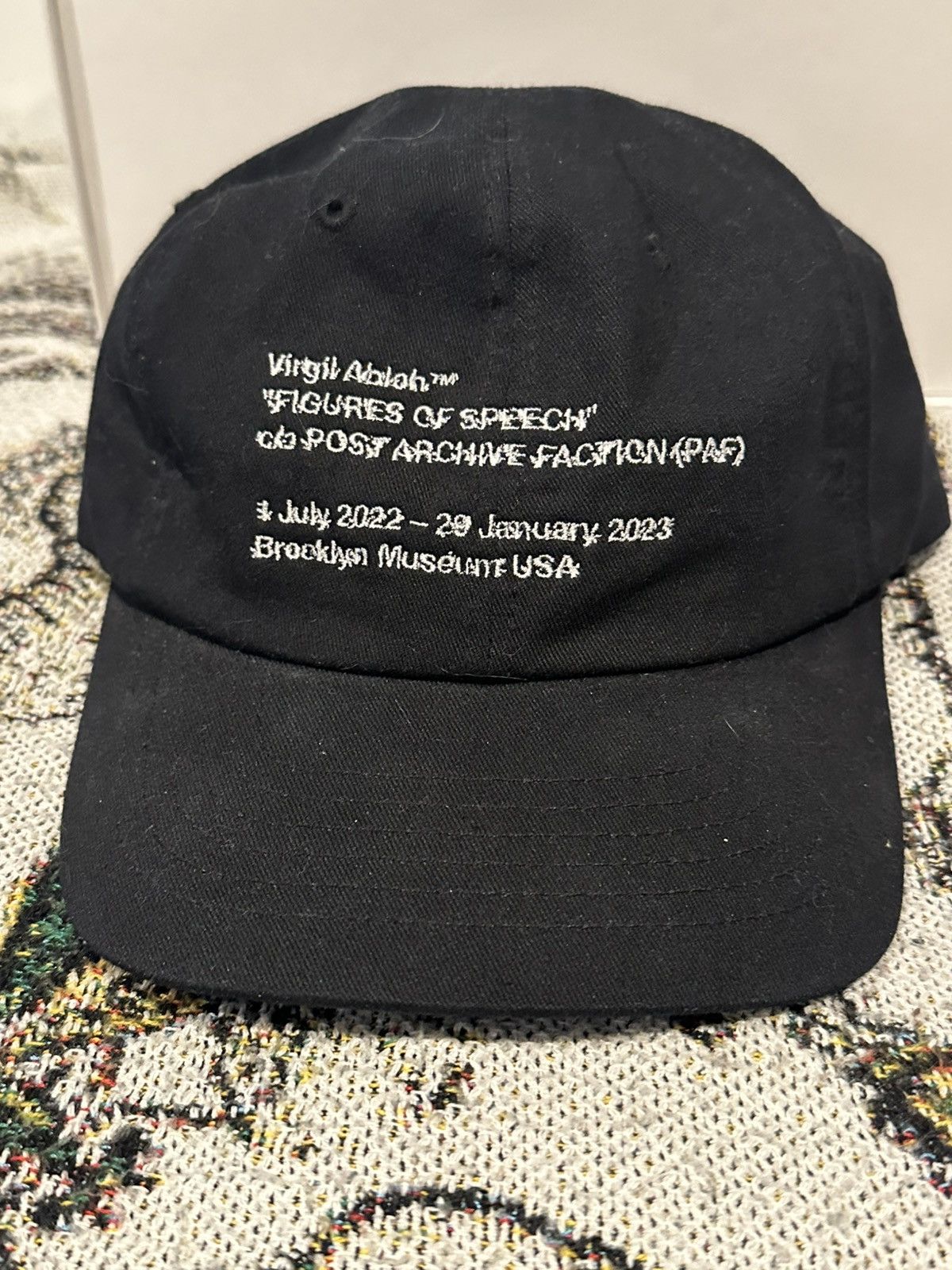 POST ARCHIVE FACTION (PAF) × Virgil Abloh PAF x Figure of Speech Cap ...