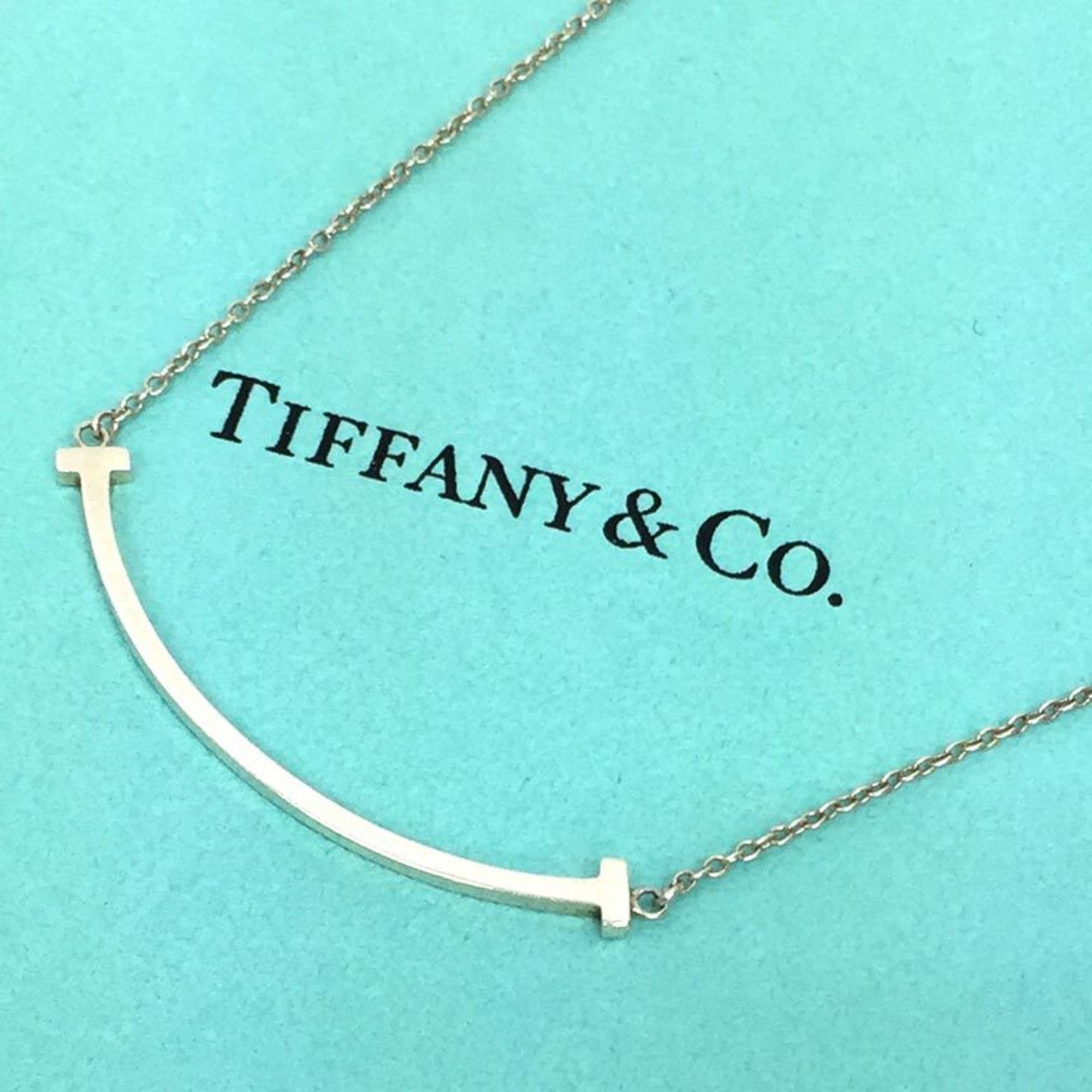 Tiffany & Co. TIFFANY & Co. Tiffany T Smile Pendant Necklace AG925 ...