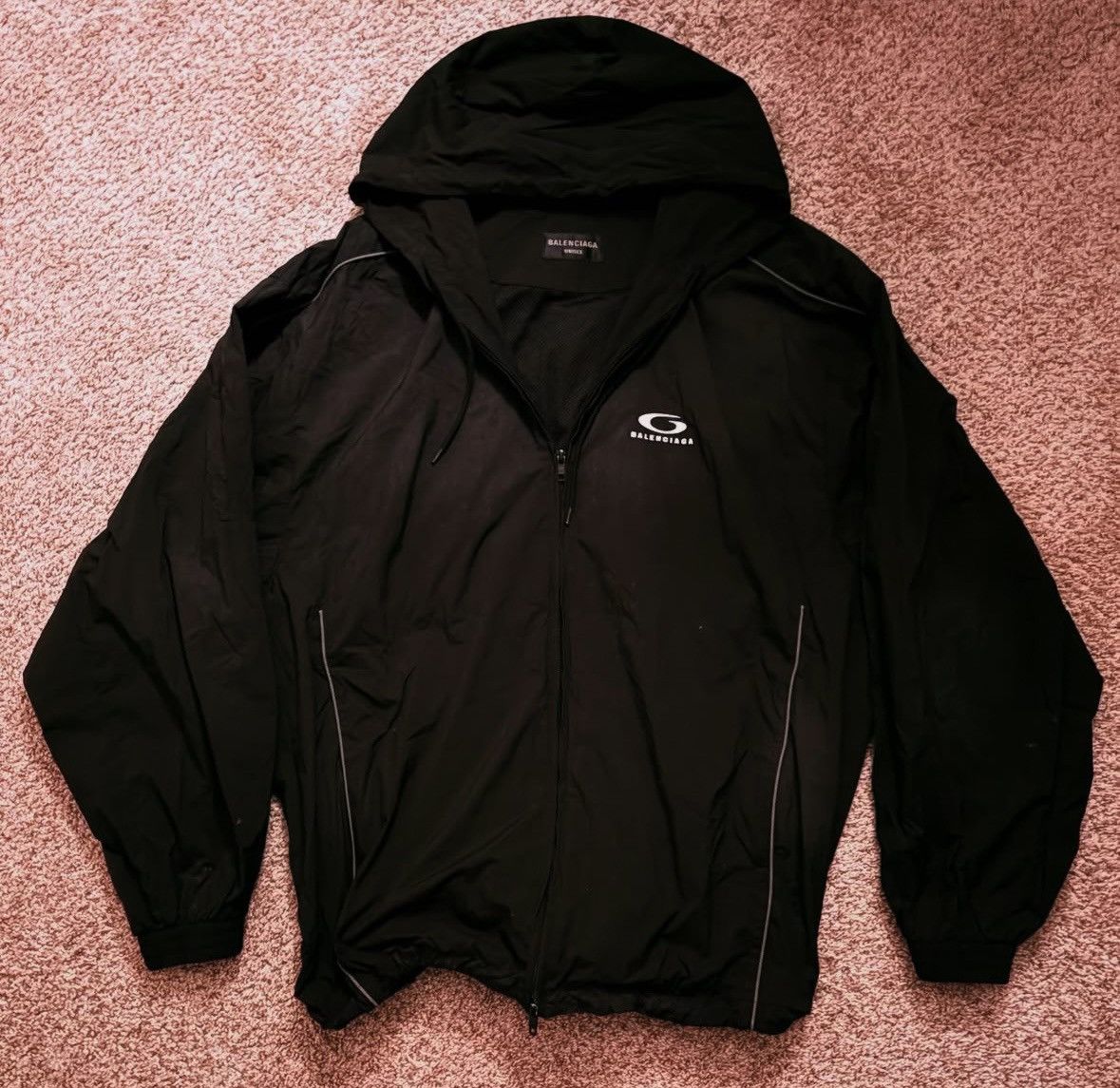 Balenciaga balenciaga unity logo zip up track jacket | Grailed