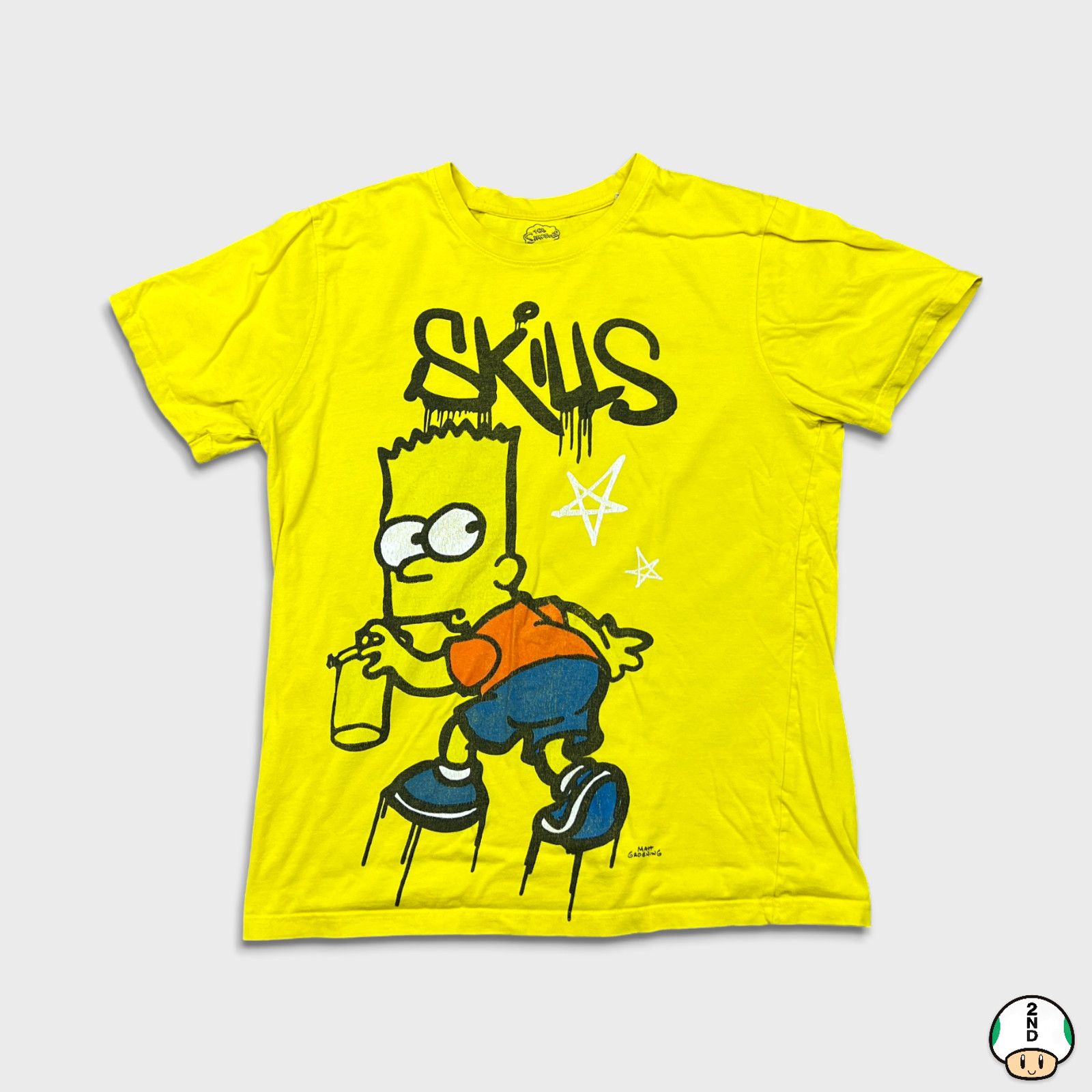 Vintage Vintage Y2K The Simpsons Bart Spray Paint Tee | Grailed