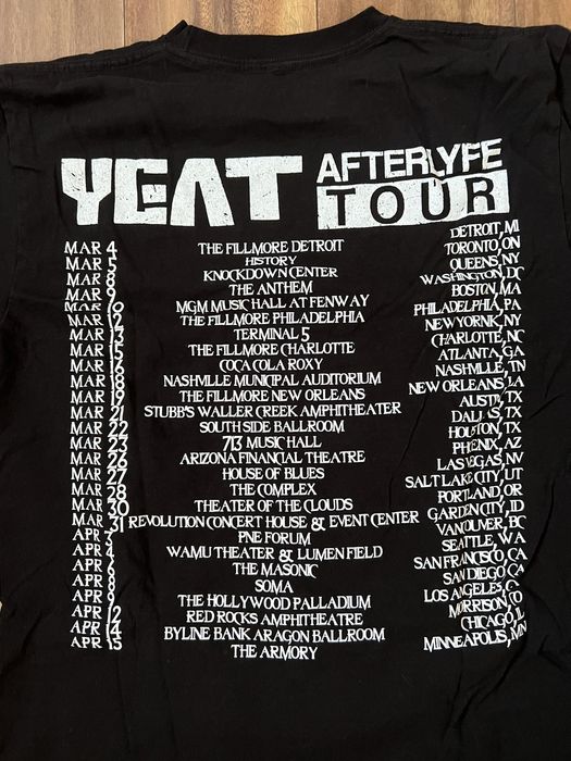 Yeat Yeat afterlyfe tour merch (2023) | Grailed