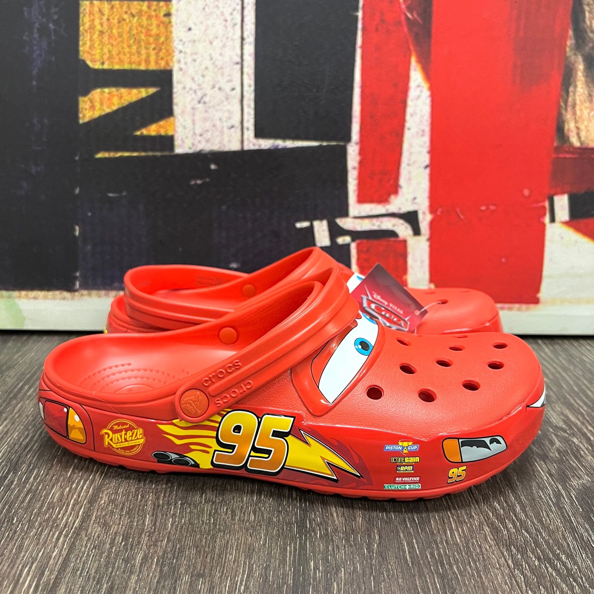 Crocs 2023 Crocs x Cars Classic Clog Lightning Mcqueen Red | Grailed