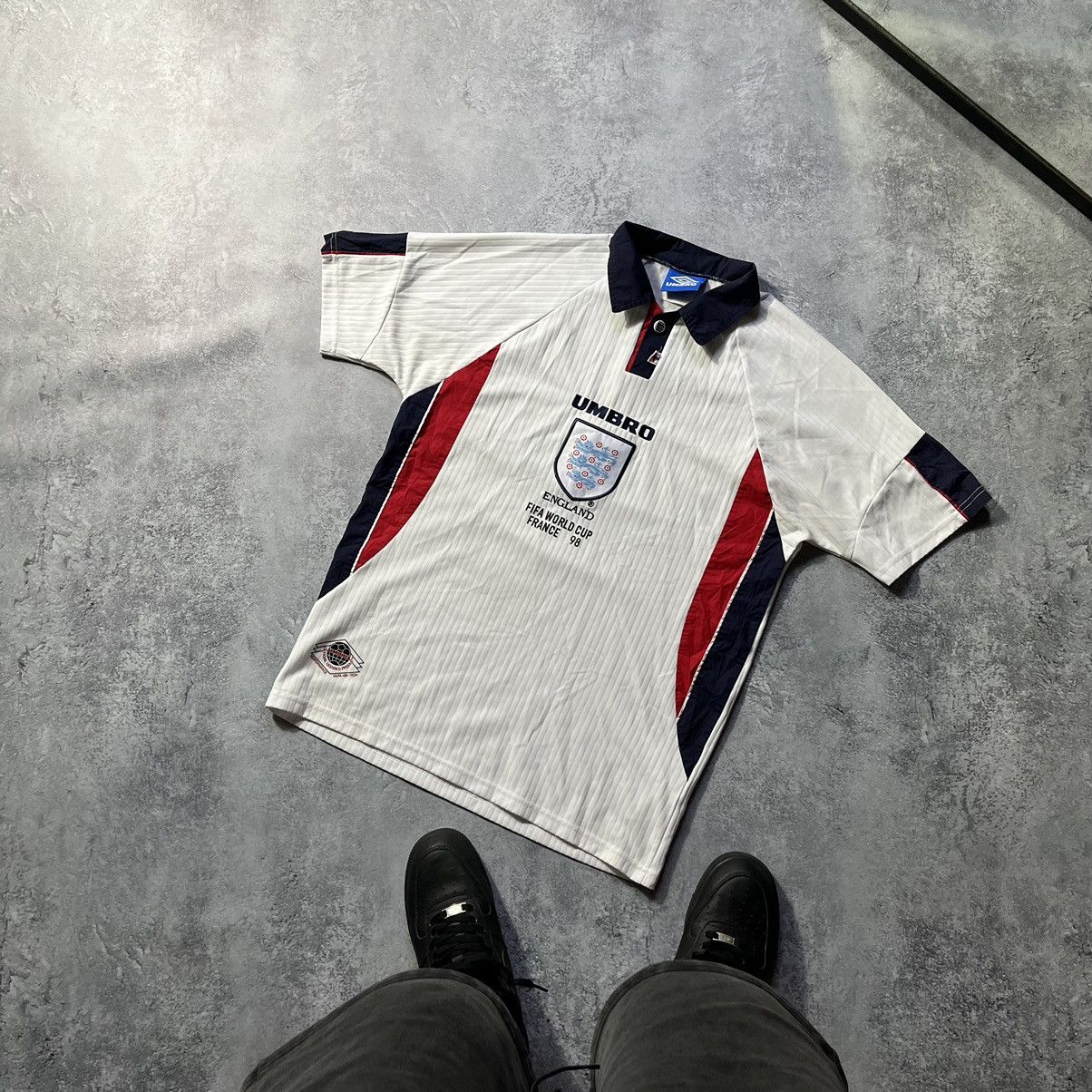 Soccer Jersey × Umbro × Vintage Umbro England 1998 Home Kit Soccer ...