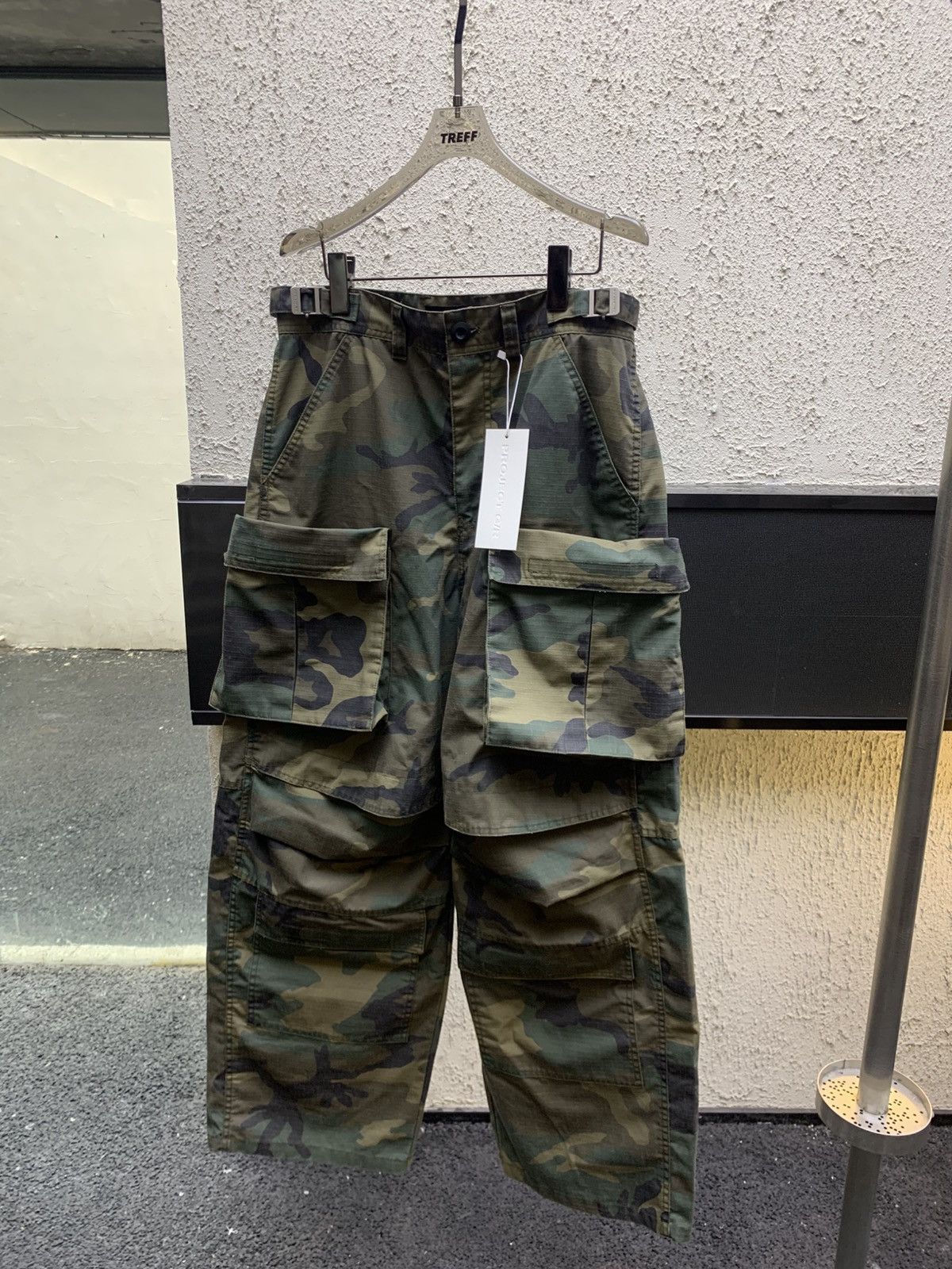 Hype × Japanese Brand × Streetwear PROJECT GR WASHED CARGO PANTS - CAMO ...