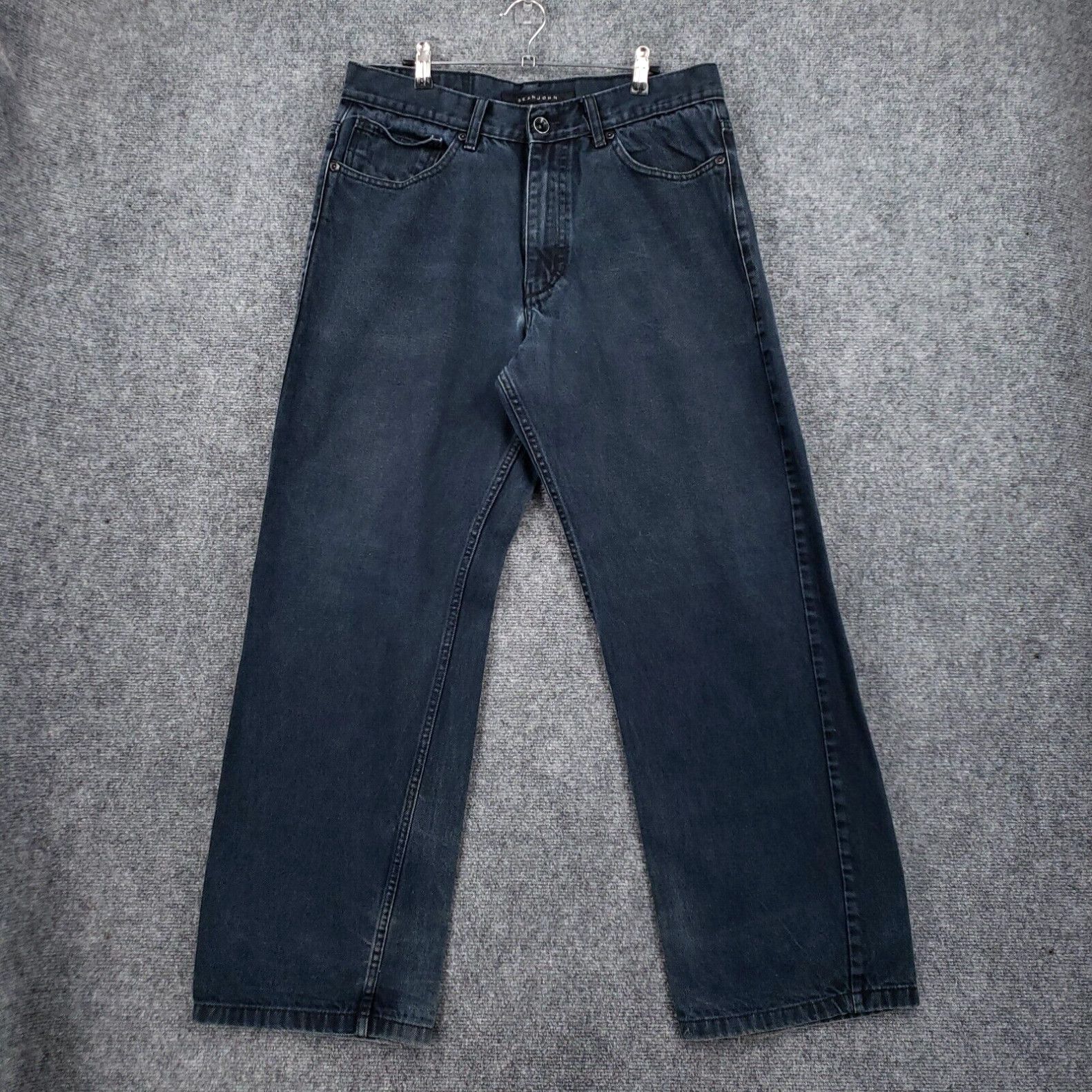 Sean John Sean John Jeans Mens 34x31 Blue Straight Leg Baggy Relaxed ...