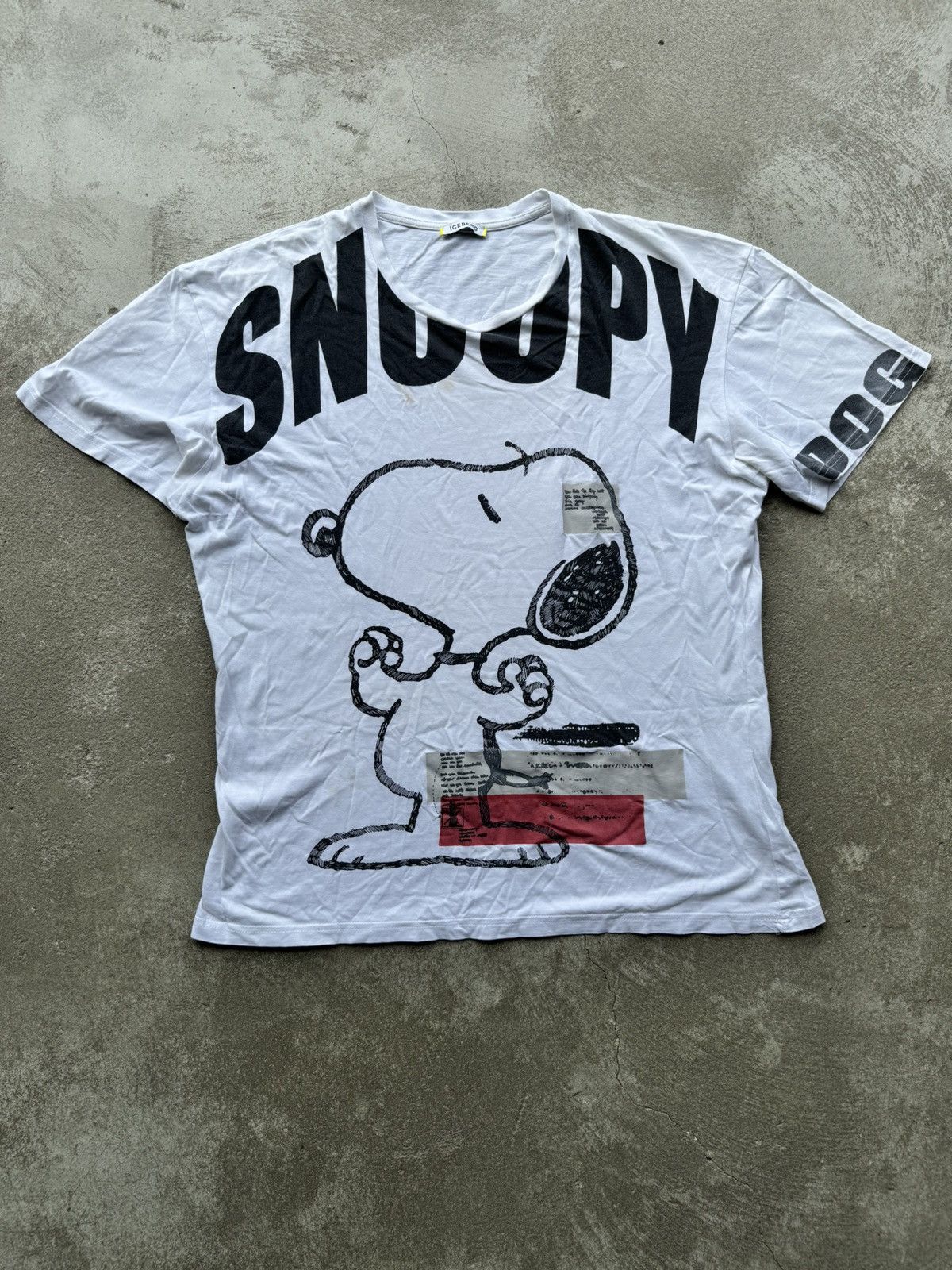 Iceberg Iceberg x Snoopy Logo T-Shirt | Grailed